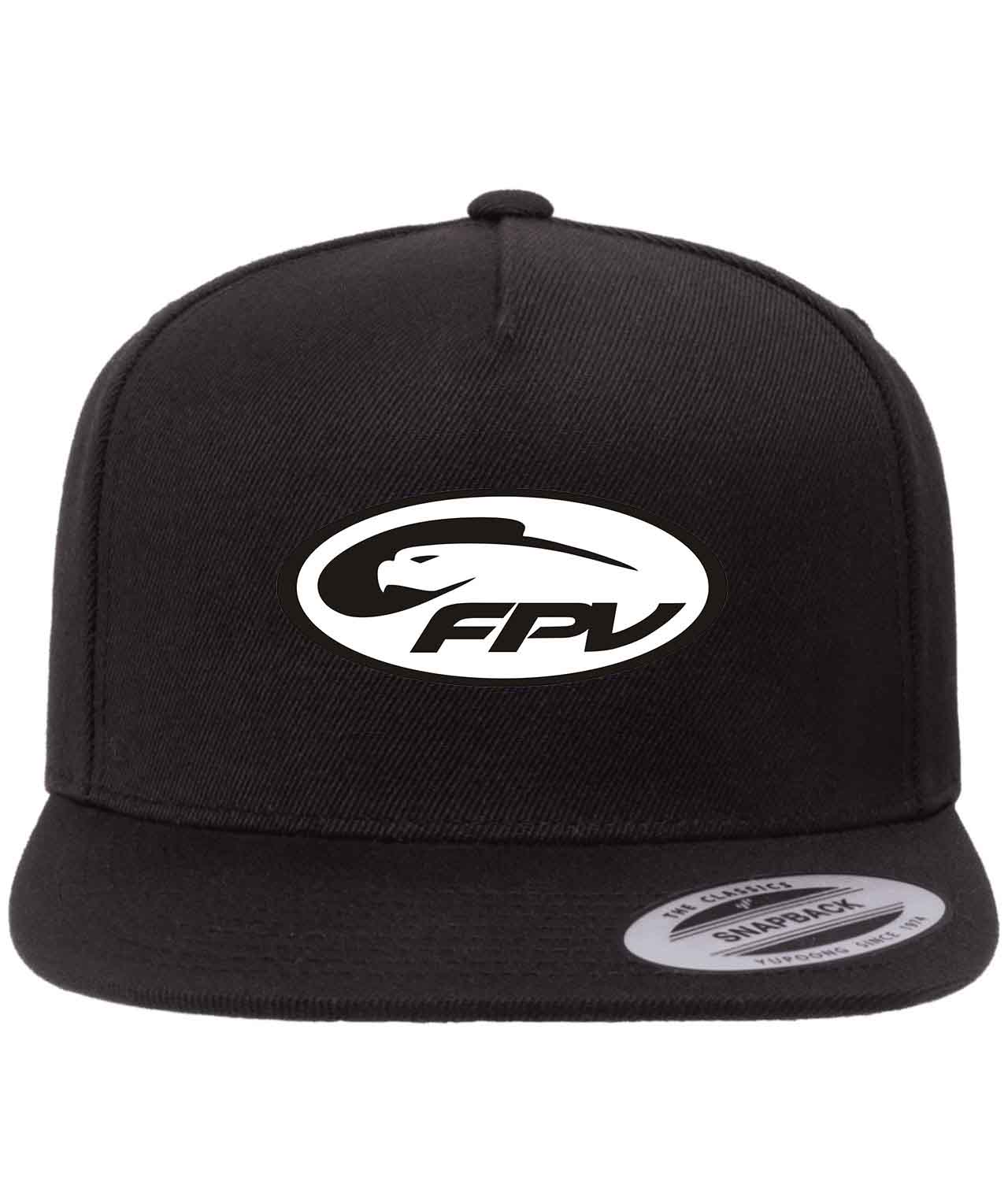 FPV Symbol Black Cars Logo Customized Design on Wool 5-Panel Cap Hat ...