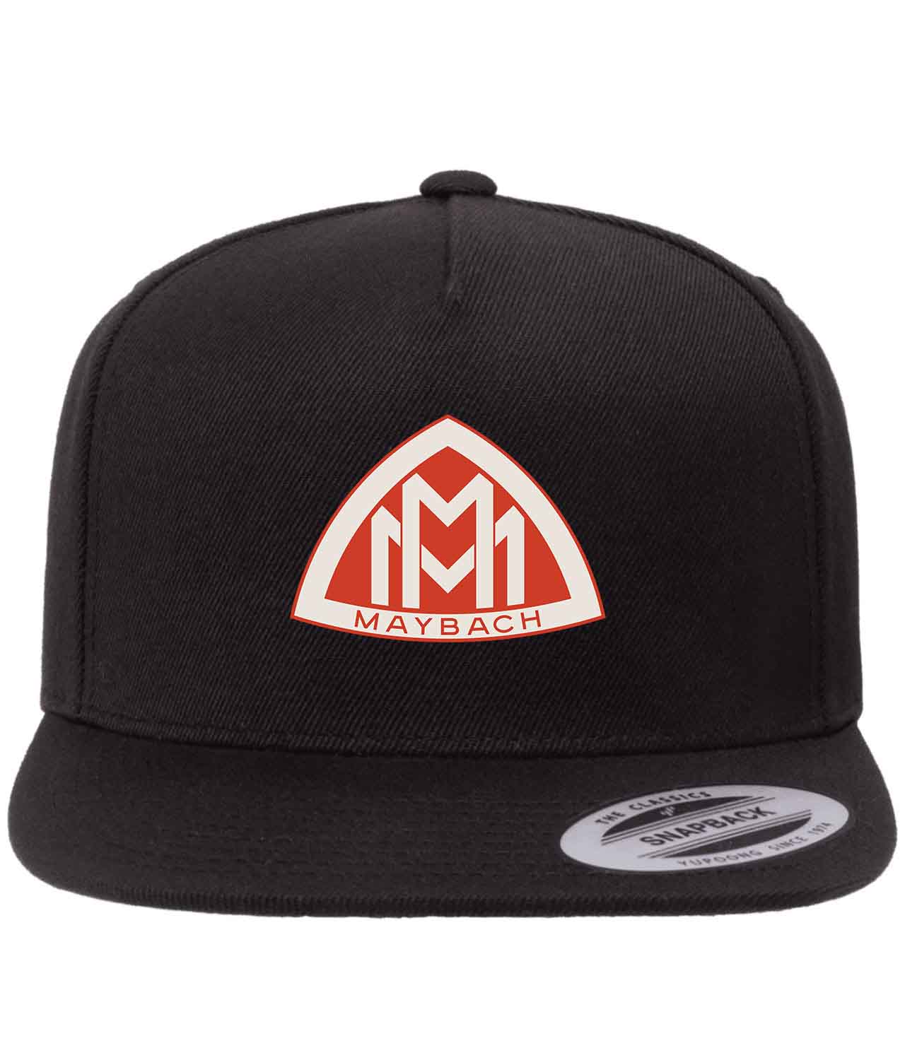 Maybach Red Cars Logo Customized Design on Wool 5-Panel Snapback Cap ...