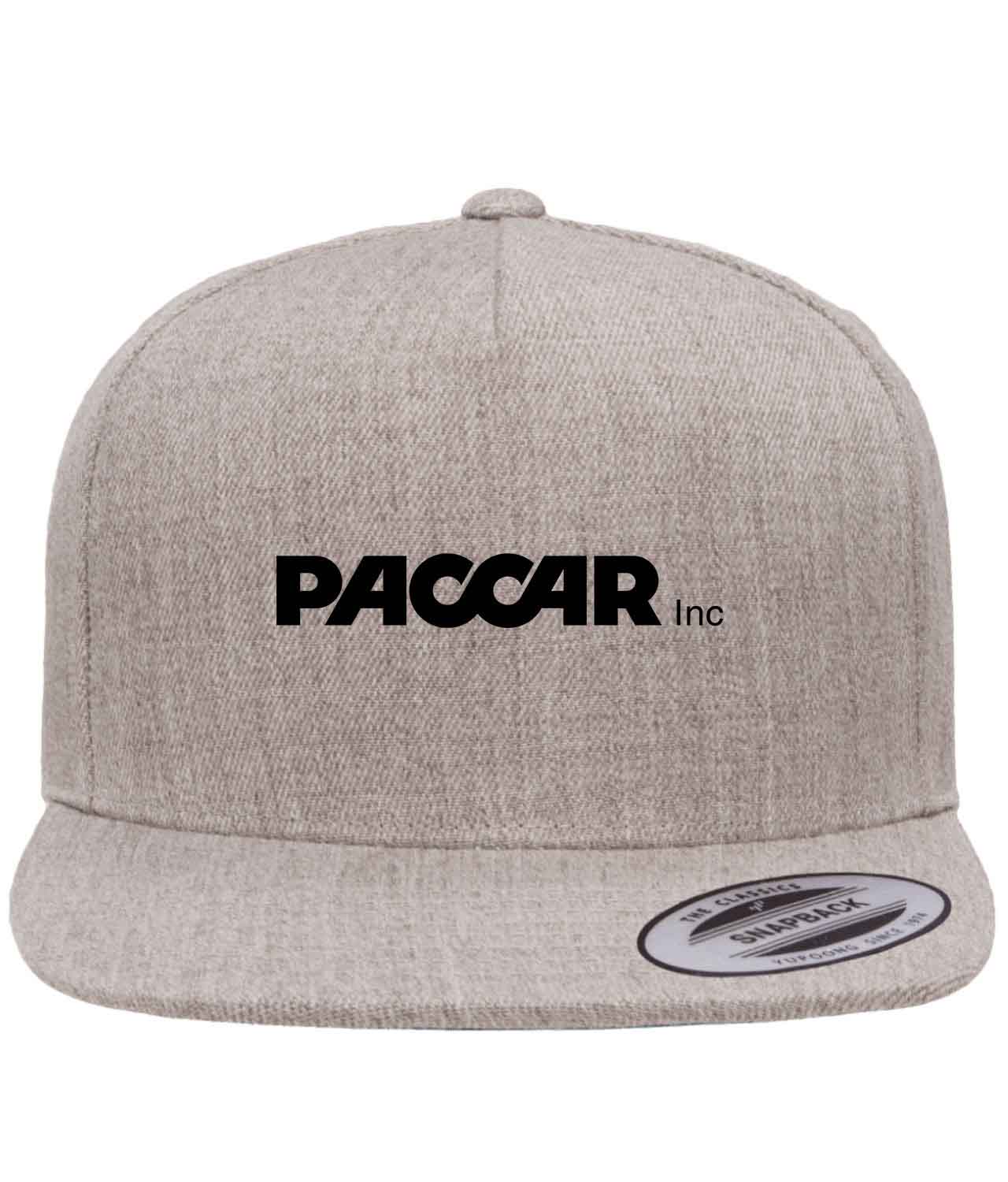 Paccar Present Cars Logo Customized Design on Wool 5-Panel Snapback Cap ...