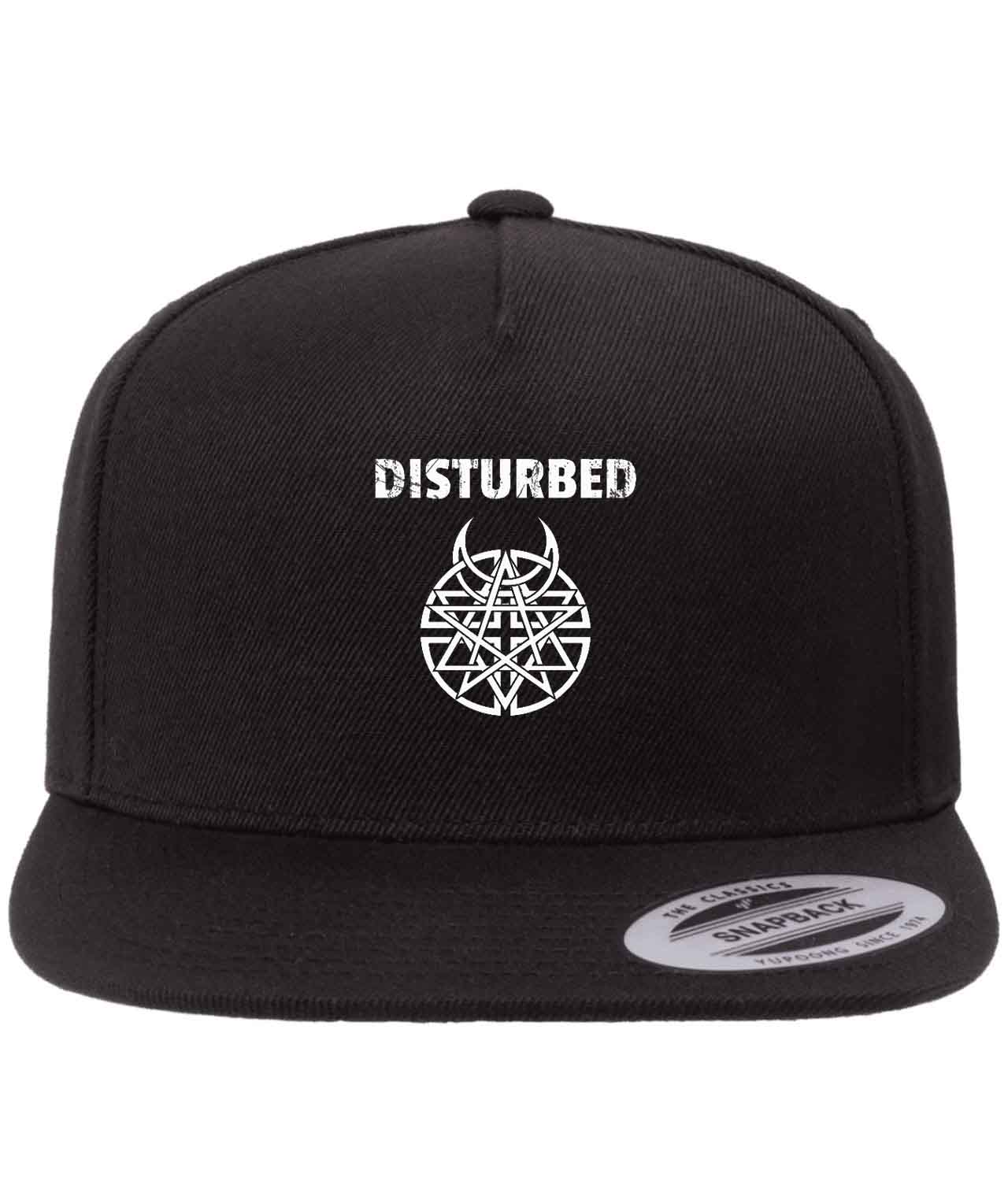 Disturbed 2002-2005 Music Logo Customized Design on Wool 5-Panel Cap ...