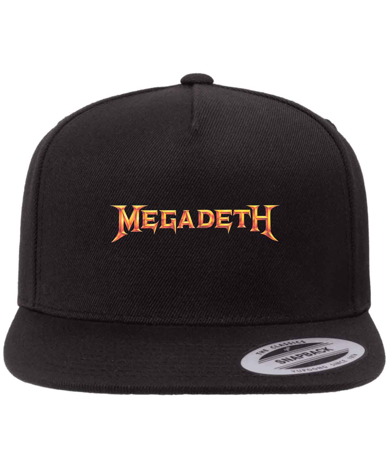 Megadeth Color Music Logo Customized Design on Wool 5-Panel Cap Hat ...
