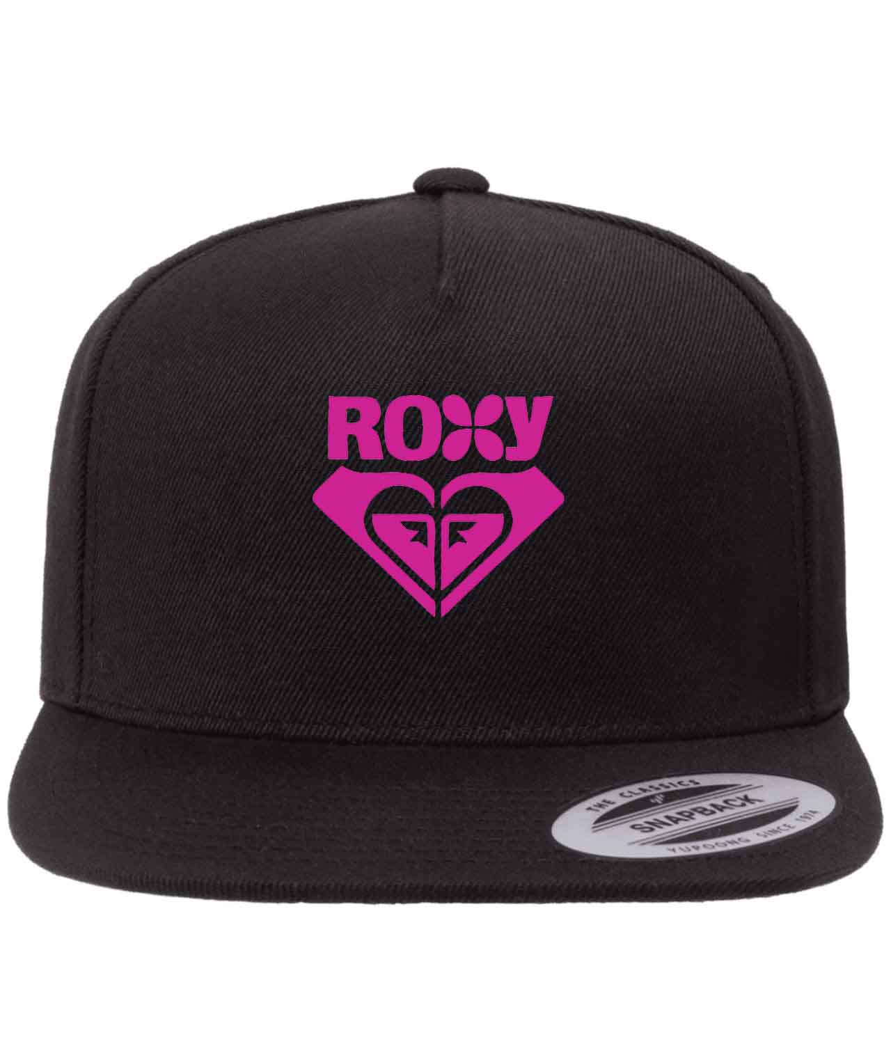 Roxy Emblem Fashion Logo Customized Design on Wool 5-Panel Cap Hat ...