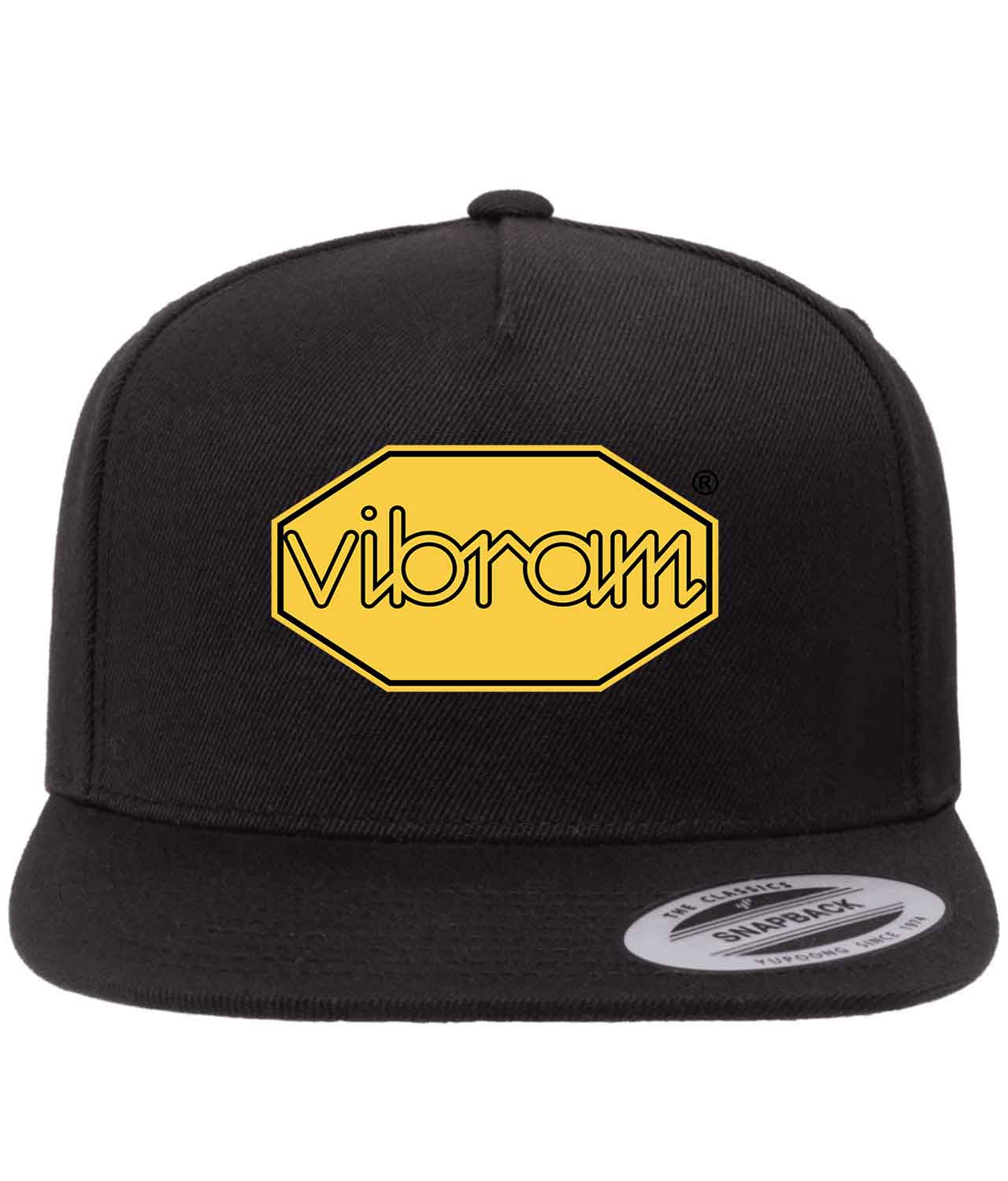 Vibram Fashion Logo Customized Design on Wool 5-Panel Cap Hat ...