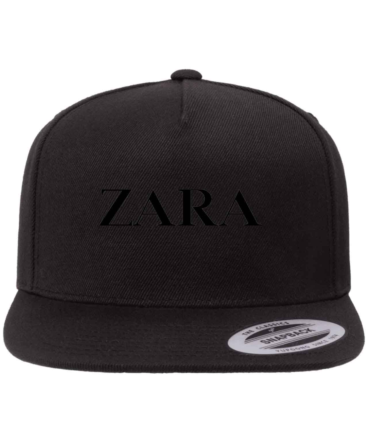 Zara 1975 Fashion Logo Customized Design on Wool 5-Panel Cap Hat ...
