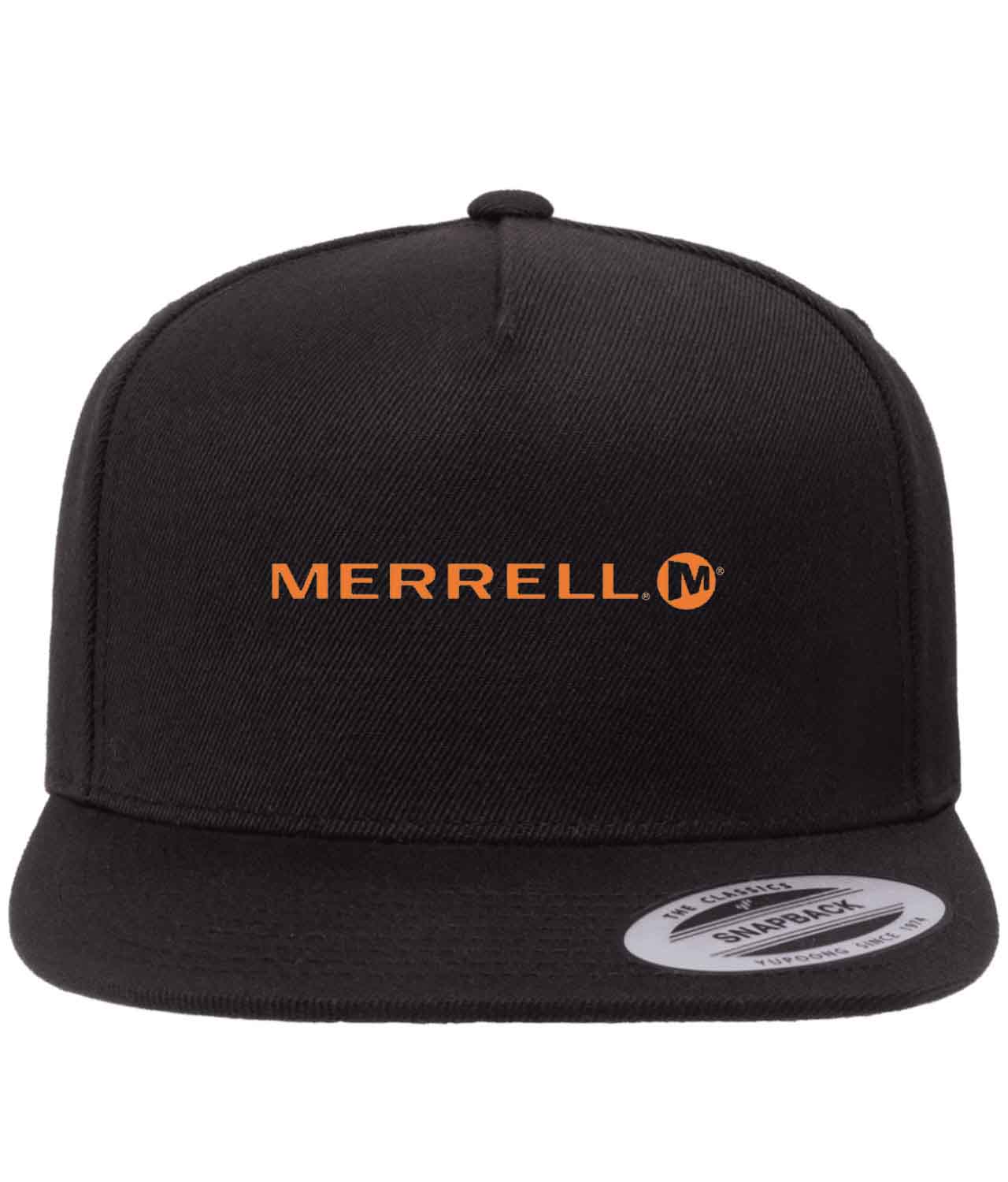 Merrell Orange Fashion Logo Customized Design on Wool 5-Panel Cap Hat ...