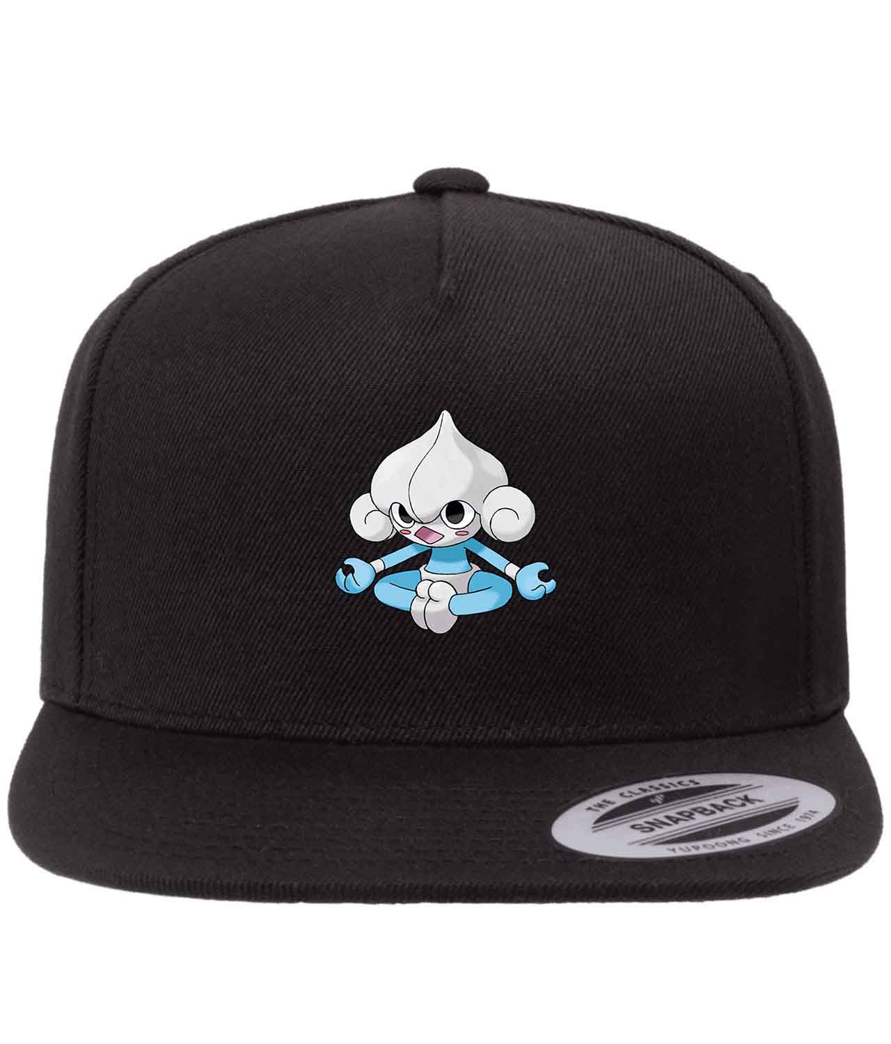 Meditite Pokemon Media Figure Customized Design on Wool 5-Panel Cap Hat ...
