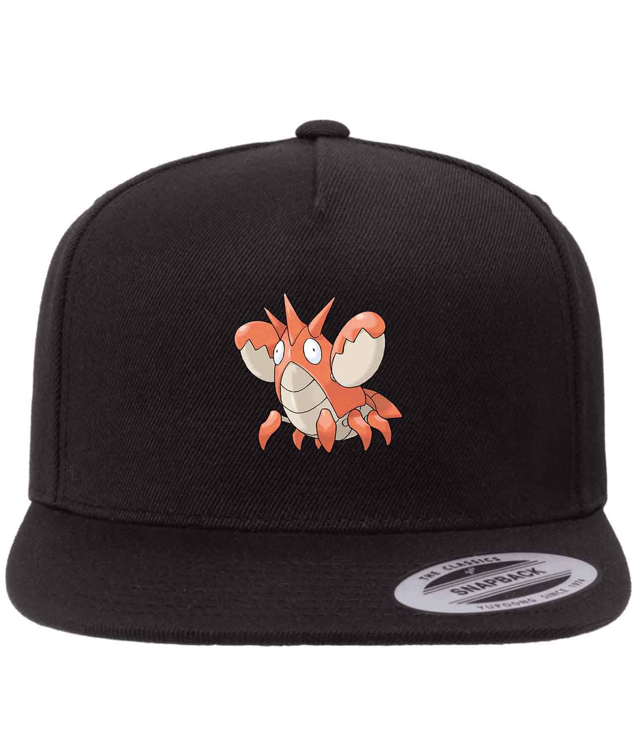 Corphish Pokemon Media Figure Customized Design on Wool 5-Panel Cap Hat ...