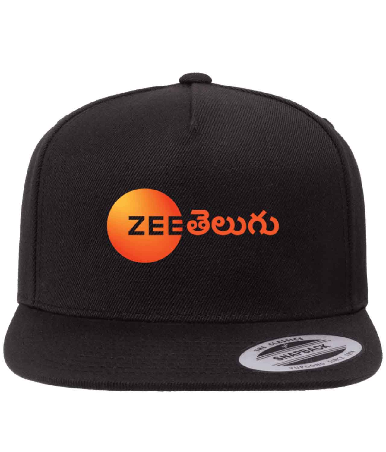 Zee Telugu Media Figure Customized Design on Wool 5-Panel Cap Hat ...