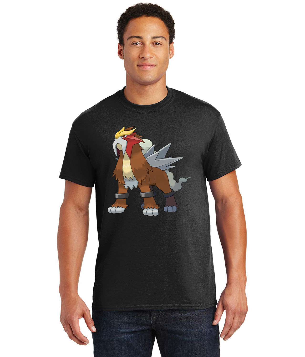Entei Pokemon Media Logo Customized Design on Unisex Tshirt Tee ...