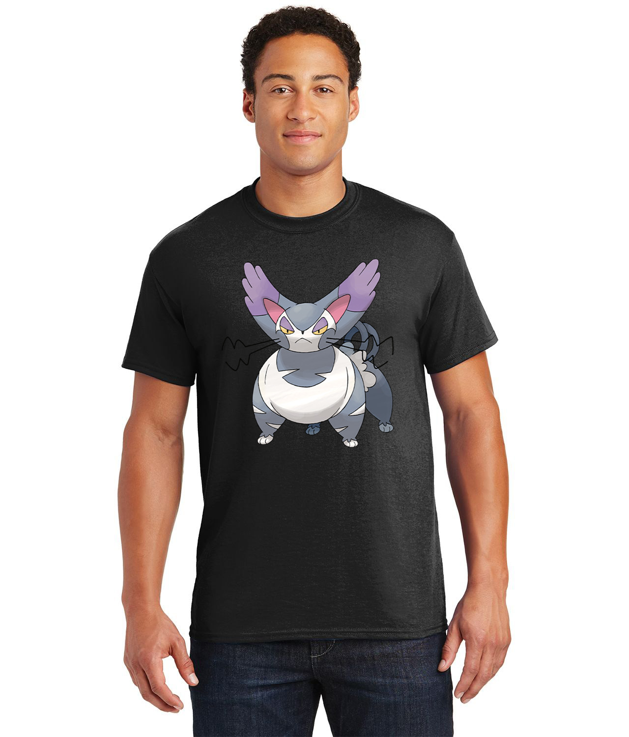 Purugly Pokemon Media Logo Customized Design on Unisex Tshirt Tee ...