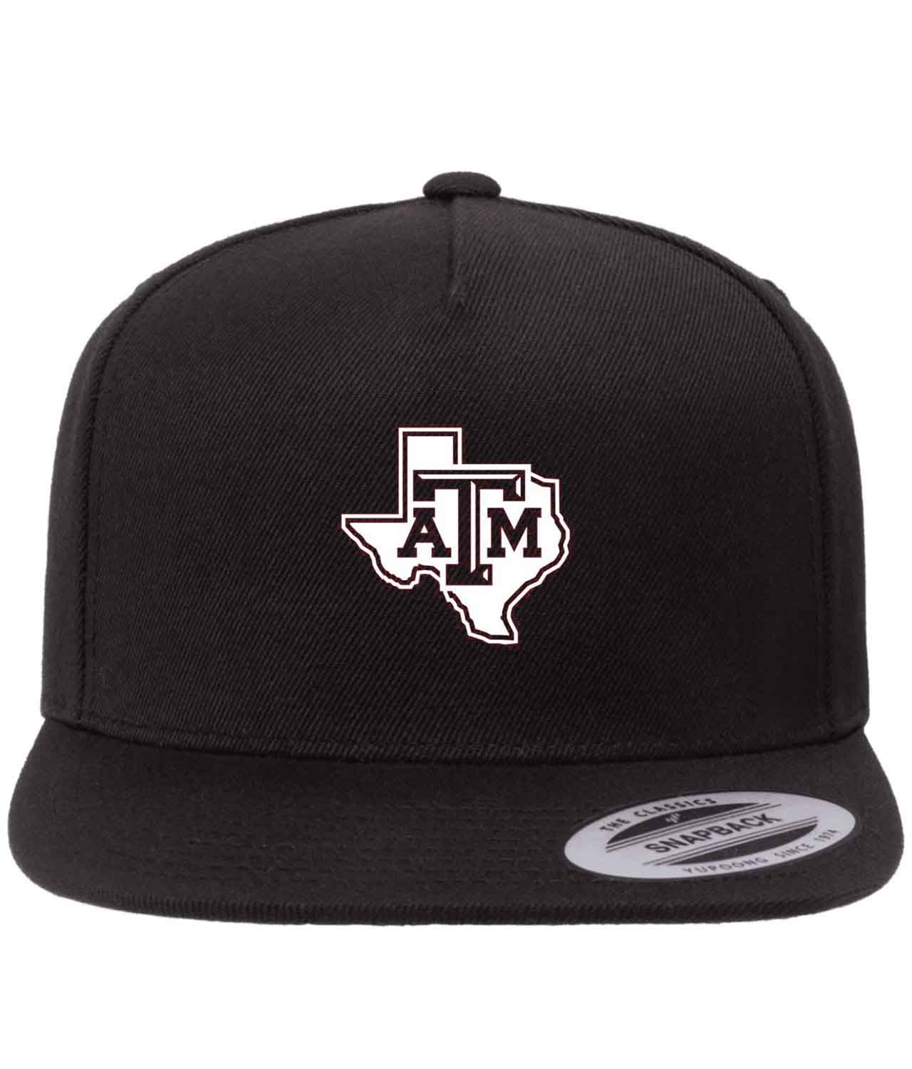 A and M Texas ATM University Logo Customized Design on Wool 5-Panel Cap ...