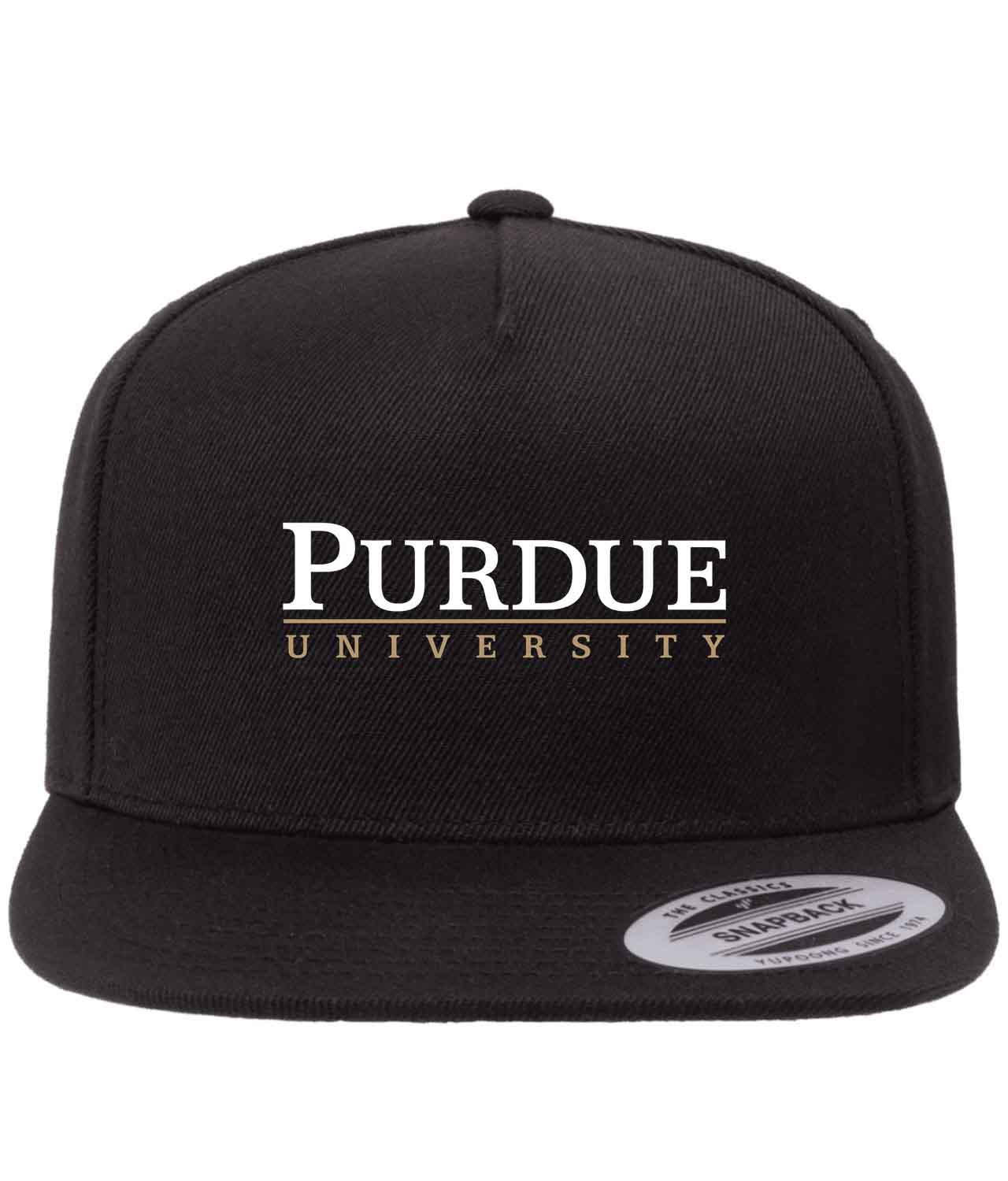 Purdue University Color Logo Customized Design on Wool 5-Panel Cap Hat ...