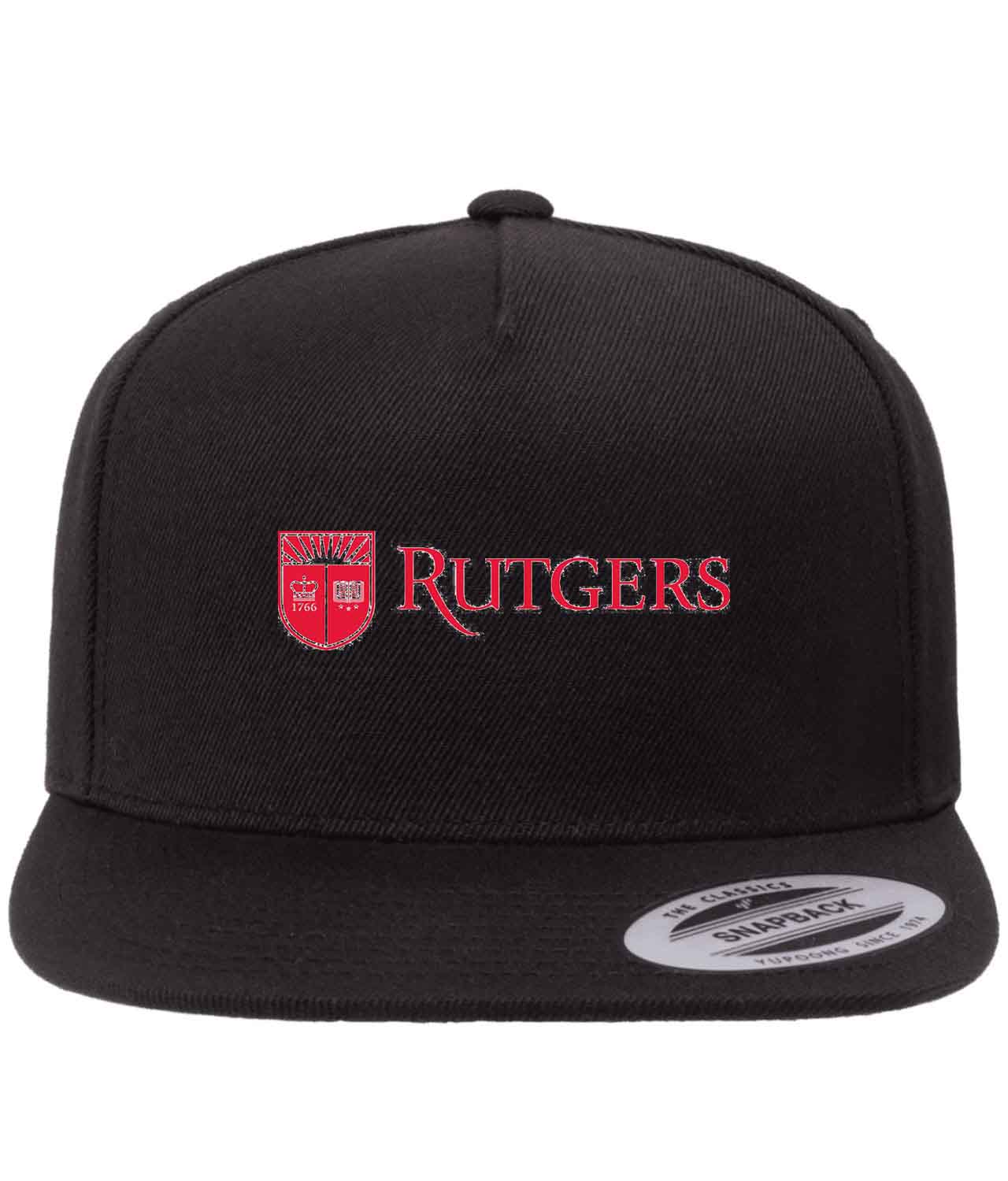 Rutgers University NJ Logo Customized Design on Wool 5-Panel Cap Hat ...