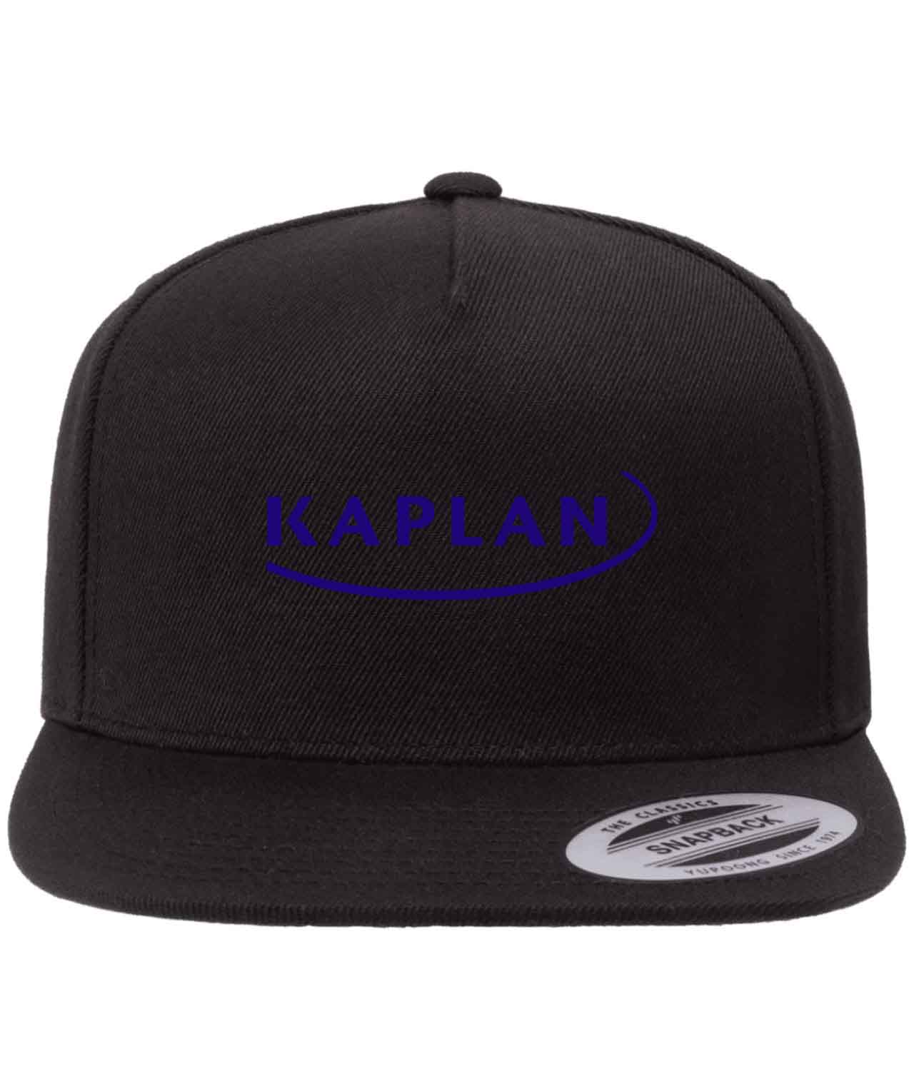 Kaplan Education Company Logo Customized Design on Wool 5-Panel Cap Hat ...