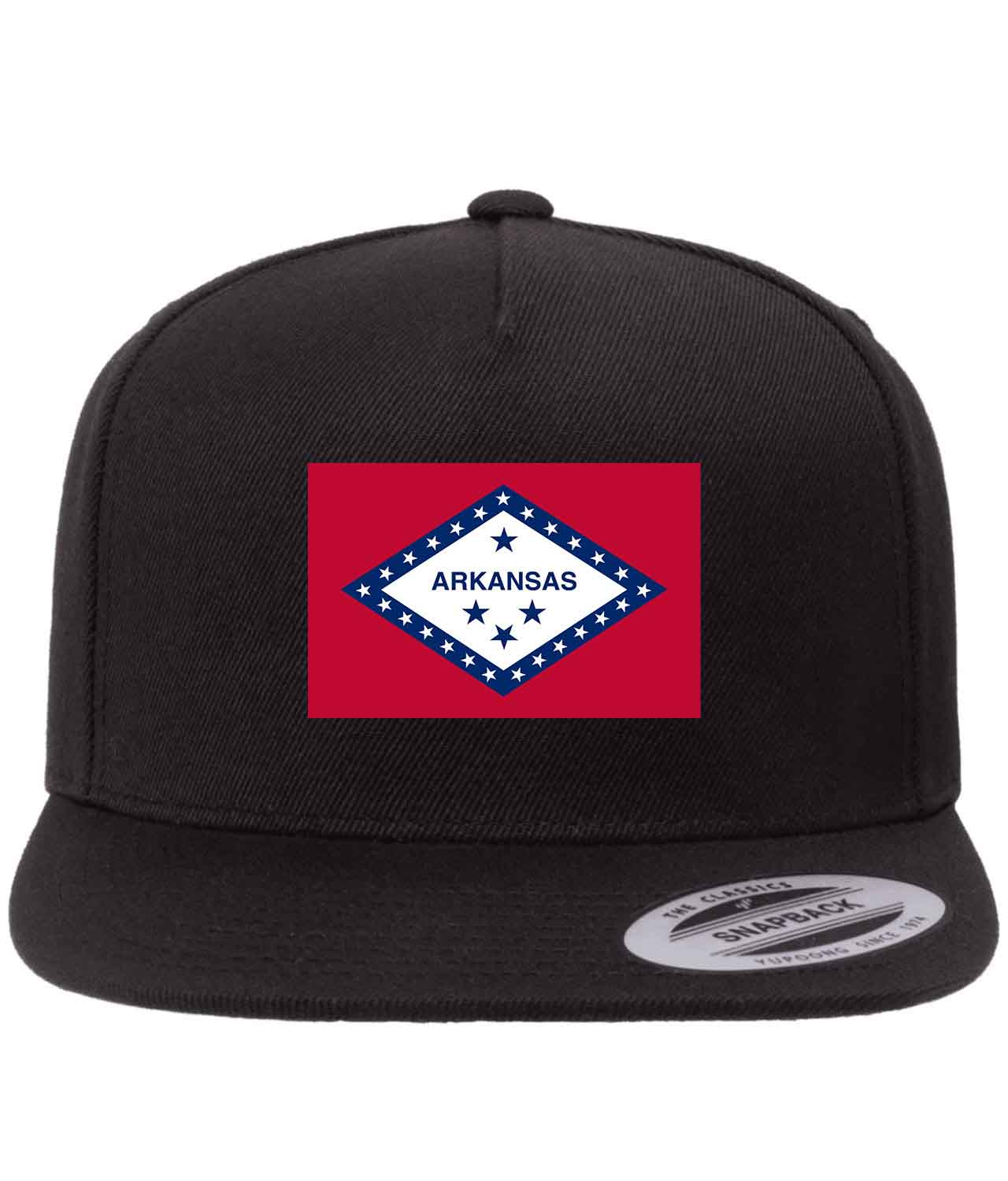 Flag of Arkansas Logo Customized Design on Wool 5-Panel Cap Hat ...