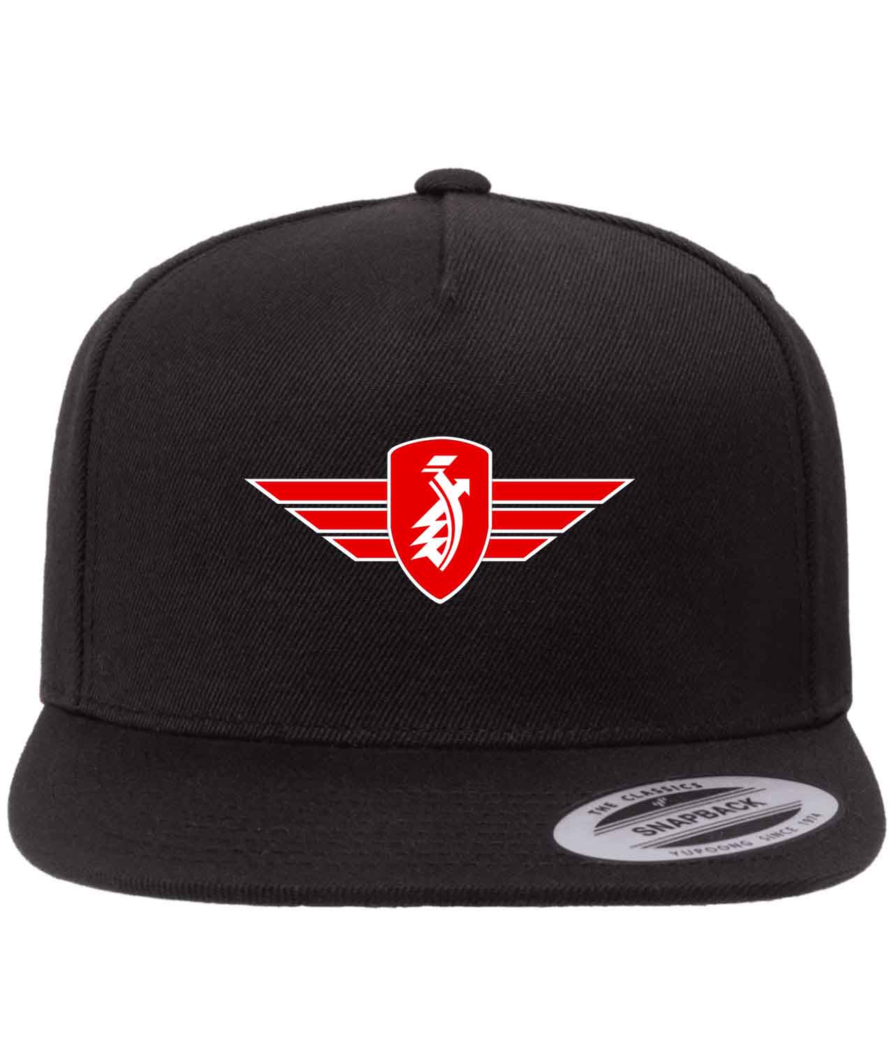 Zundapp Red Emblem Motorcycles Logo Customized Design on Wool 5-Panel ...