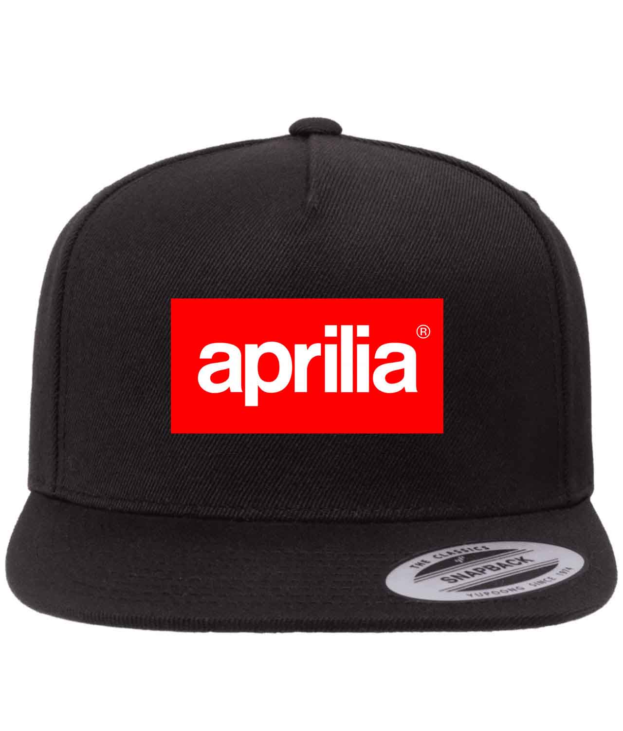 Aprilia Red Motorcycles Logo Customized Design on Wool 5-Panel Cap Hat ...