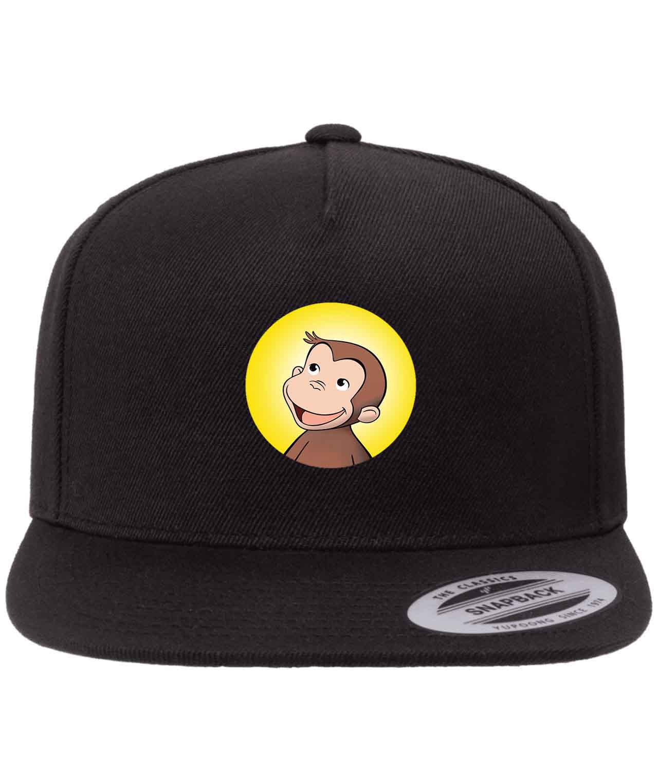 Curious George Emblem Cartoon Figure Customized Design on Wool 5-Panel ...