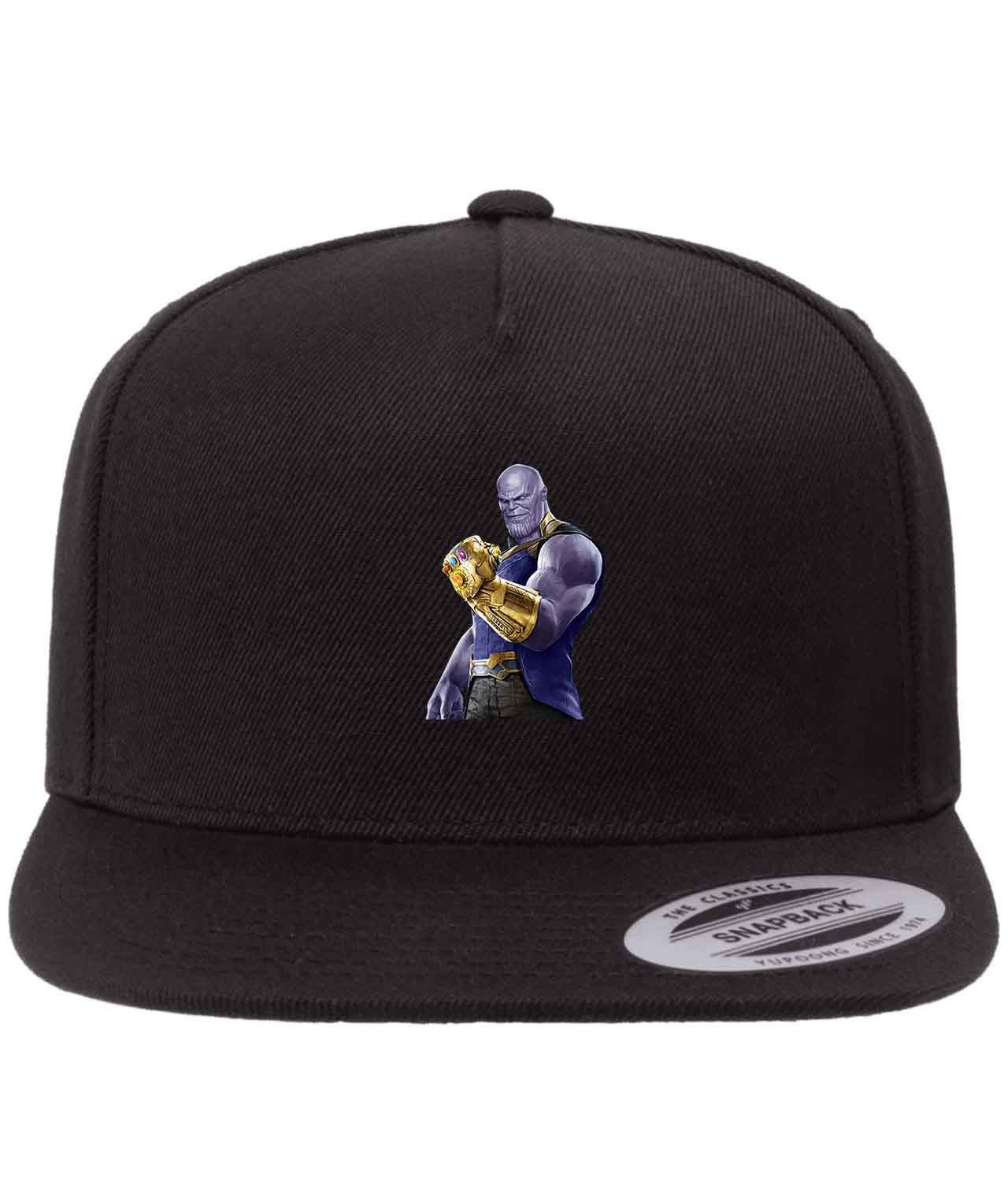 Marvel Thanos Portrait Cartoon Figure Customized Design on Wool 5-Panel ...