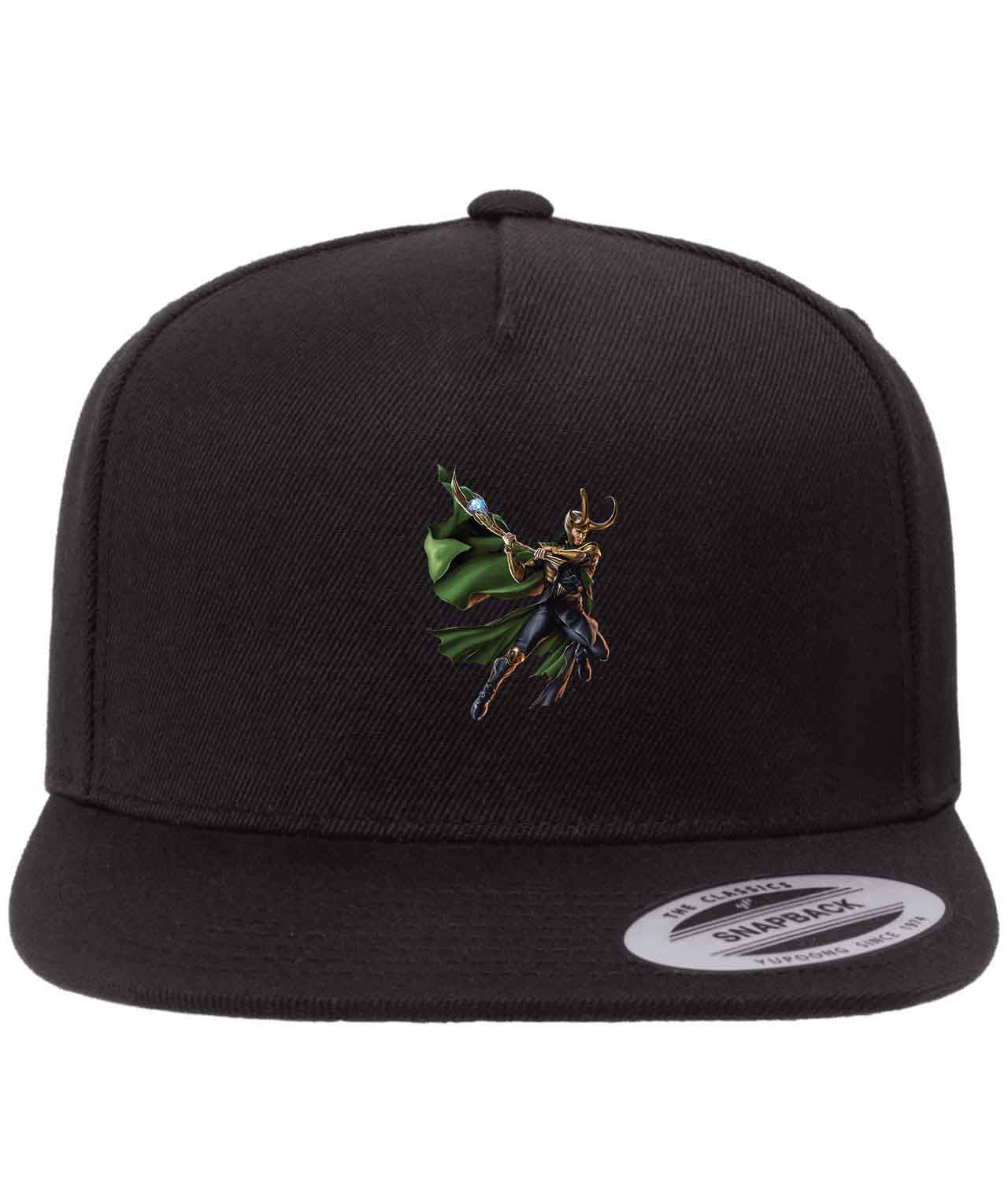 Loki Flying Cartoon Figure Customized Design on Wool 5-Panel Cap Hat ...