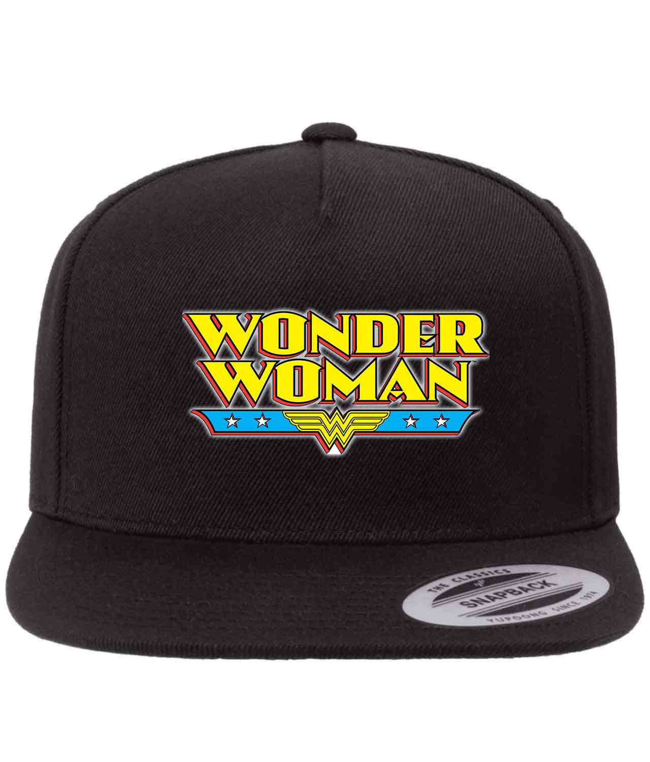 Wonder Woman Logo Cartoon Figure Customized Design on Wool 5-Panel Cap ...