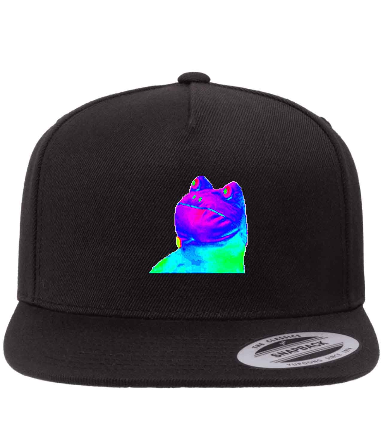 Get Out Frog MLG Frog Cartoon Figure Customized Design on Wool 5-Panel ...