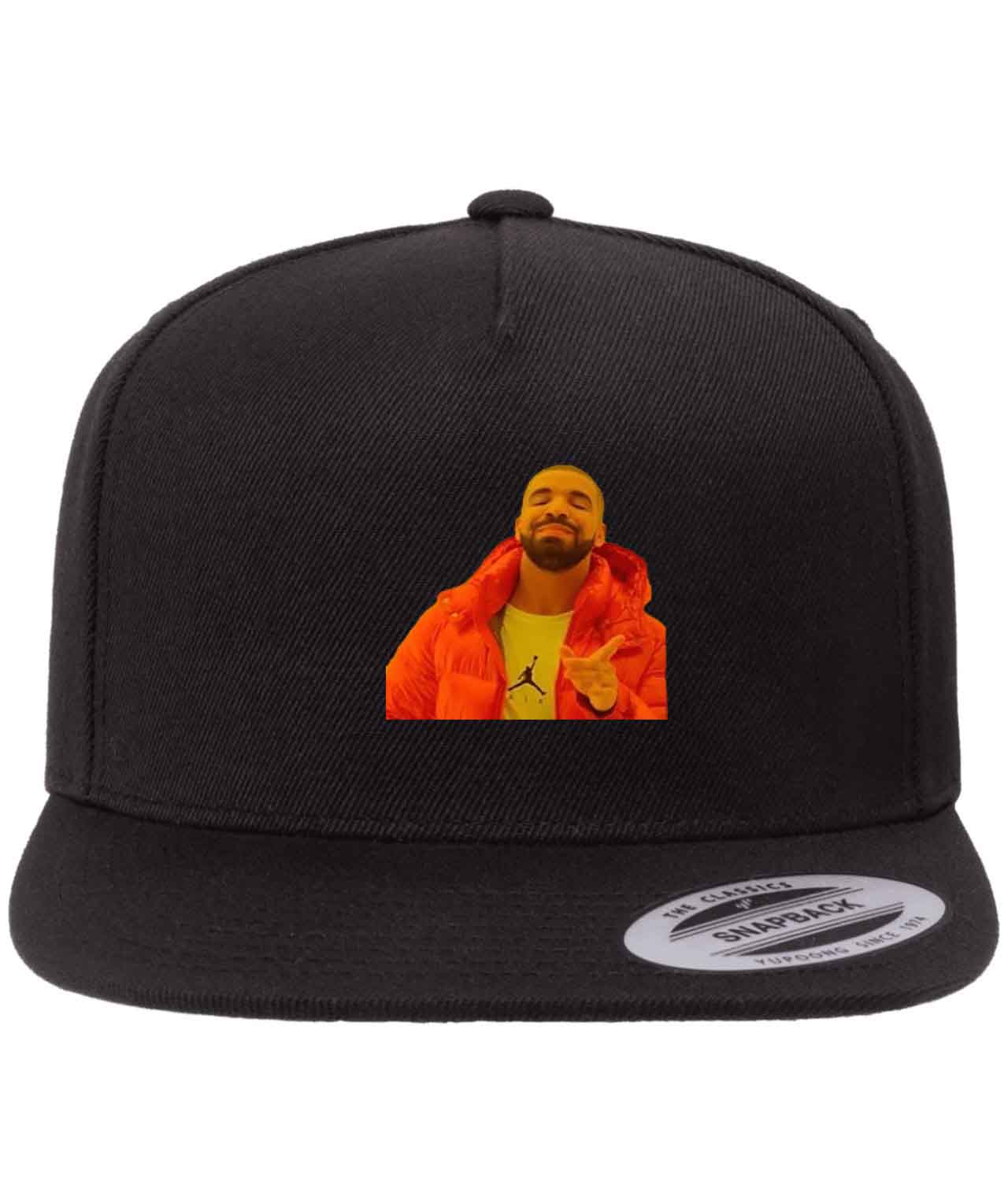 Drake Smiling Meme Front View Cartoon Figure Customized Design on Wool ...
