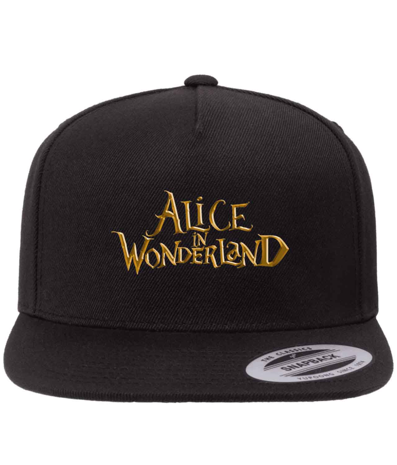 Alice In Wonderland Gold Logo Cartoon Figure Customized Design on Wool ...