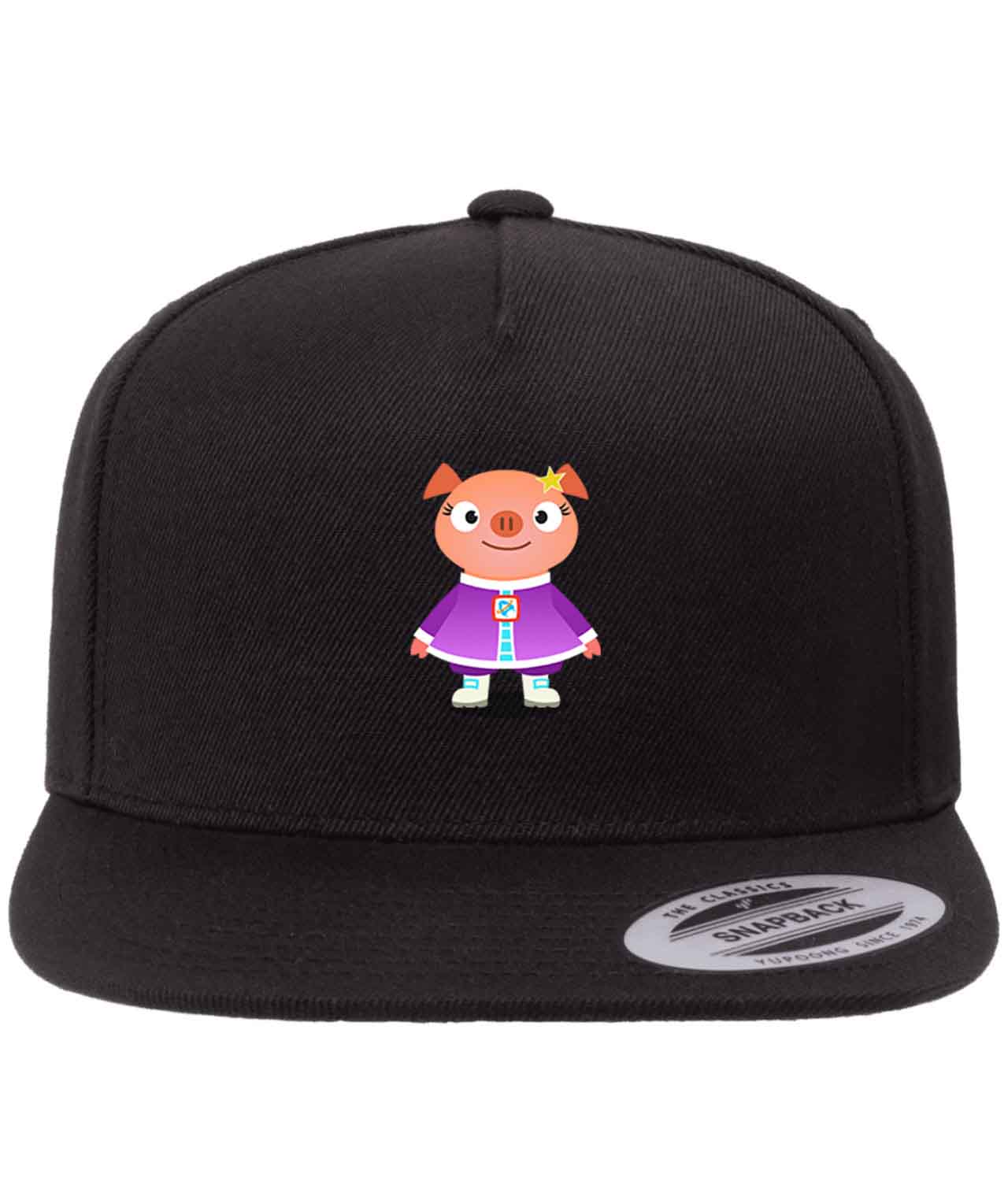 Astroblast Sputnik Cartoon Figure Customized Design on Wool 5-Panel Cap ...