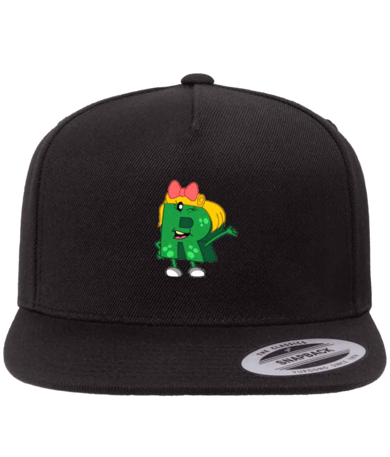 ABC Monster R Cartoon Figure Customized Design on Wool 5-Panel Cap Hat ...