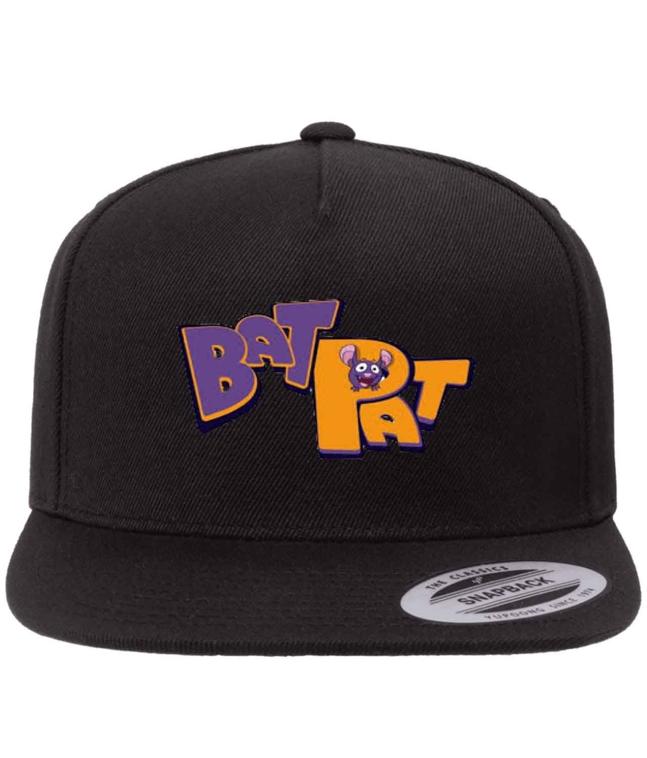 Bat Pat Logo Cartoon Figure Customized Design on Wool 5-Panel Cap Hat ...