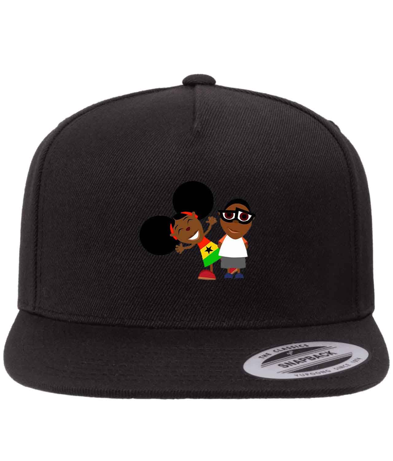 Fino In Ghana Dress Cartoon Figure Customized Design on Wool 5-Panel ...