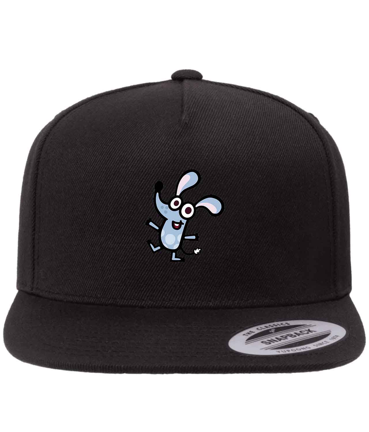 Boj Arms Wide Cartoon Figure Customized Design on Wool 5-Panel Cap Hat – ozteeprint.com