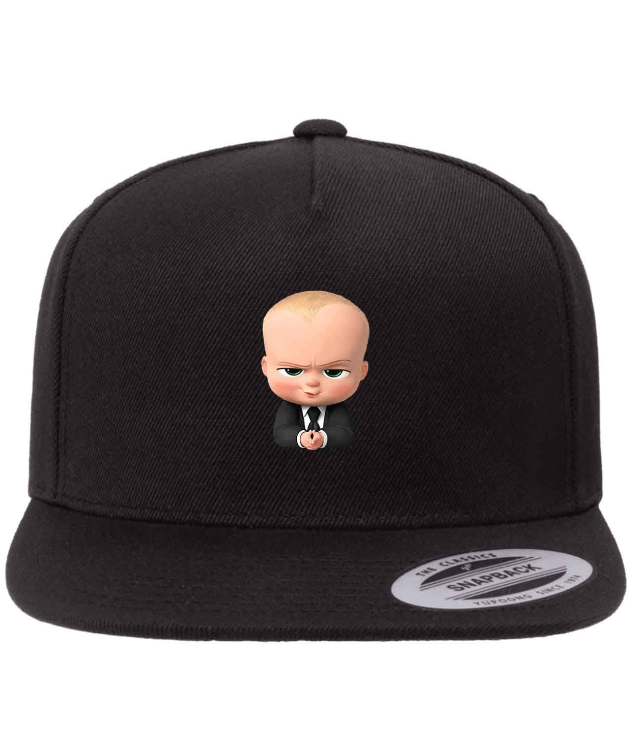 Boss Baby Angry Look Cartoon Figure Customized Design on Wool 5-Panel ...