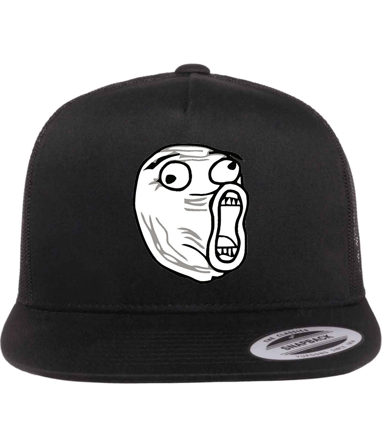 Derp Face Open Mouth Cartoon Logo Symbol Emblem Customized Design on ...