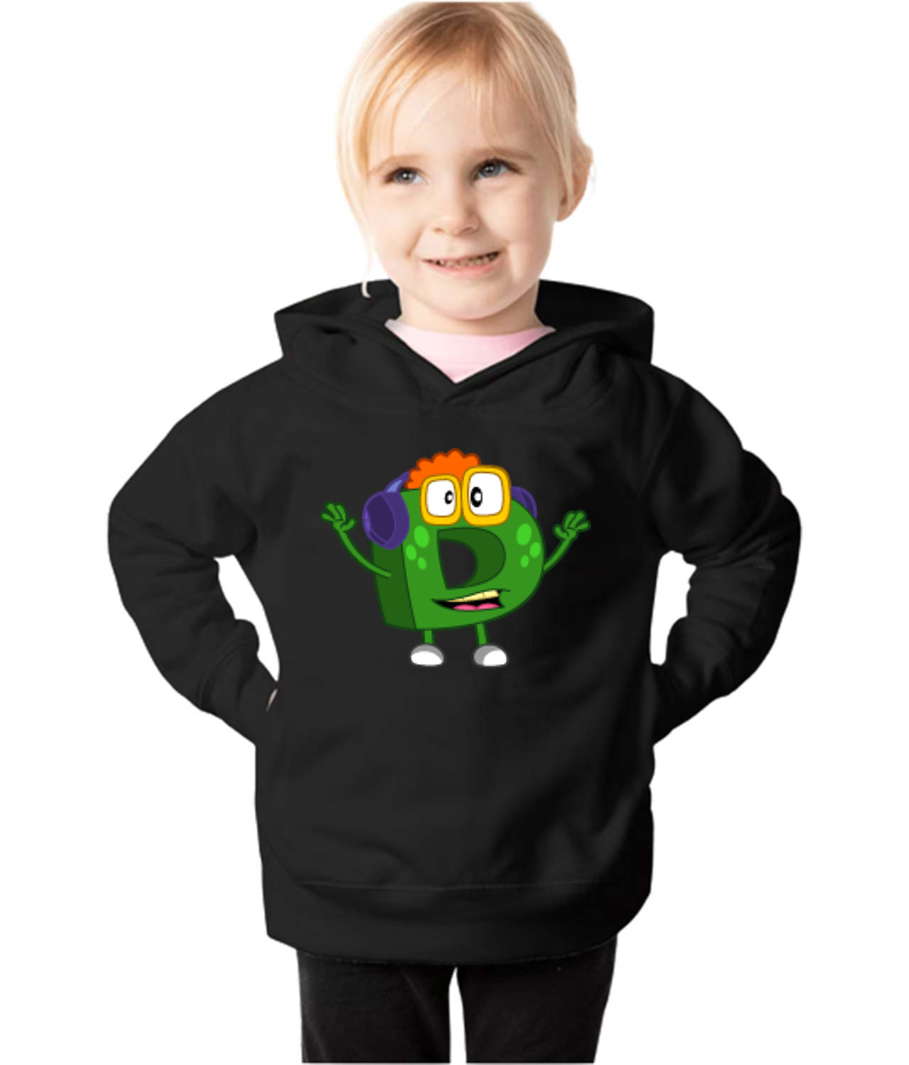 ABC Monster D Cartoon Logo Symbol Emblem Customized Design on Toddler ...