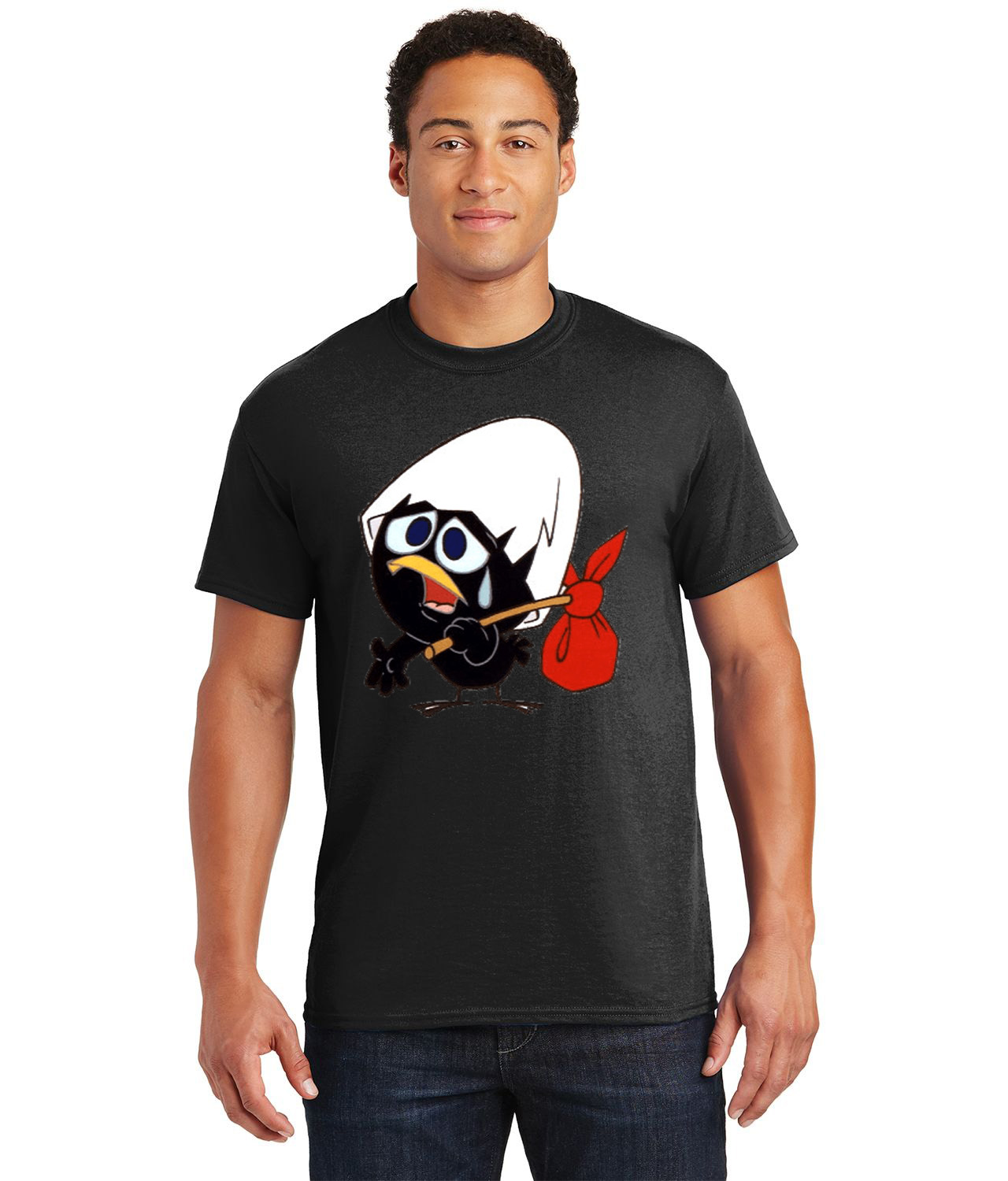 Calimero Sad Cartoon Logo Customized Design on Unisex Tshirt Tee ...