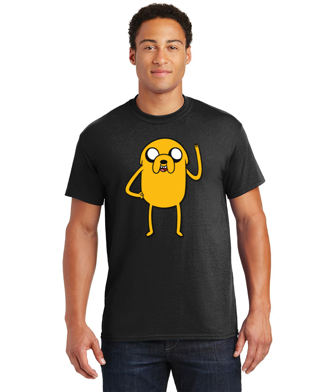 Adventure Time Jake the Dog Waving Cartoon Logo Customized Design on ...