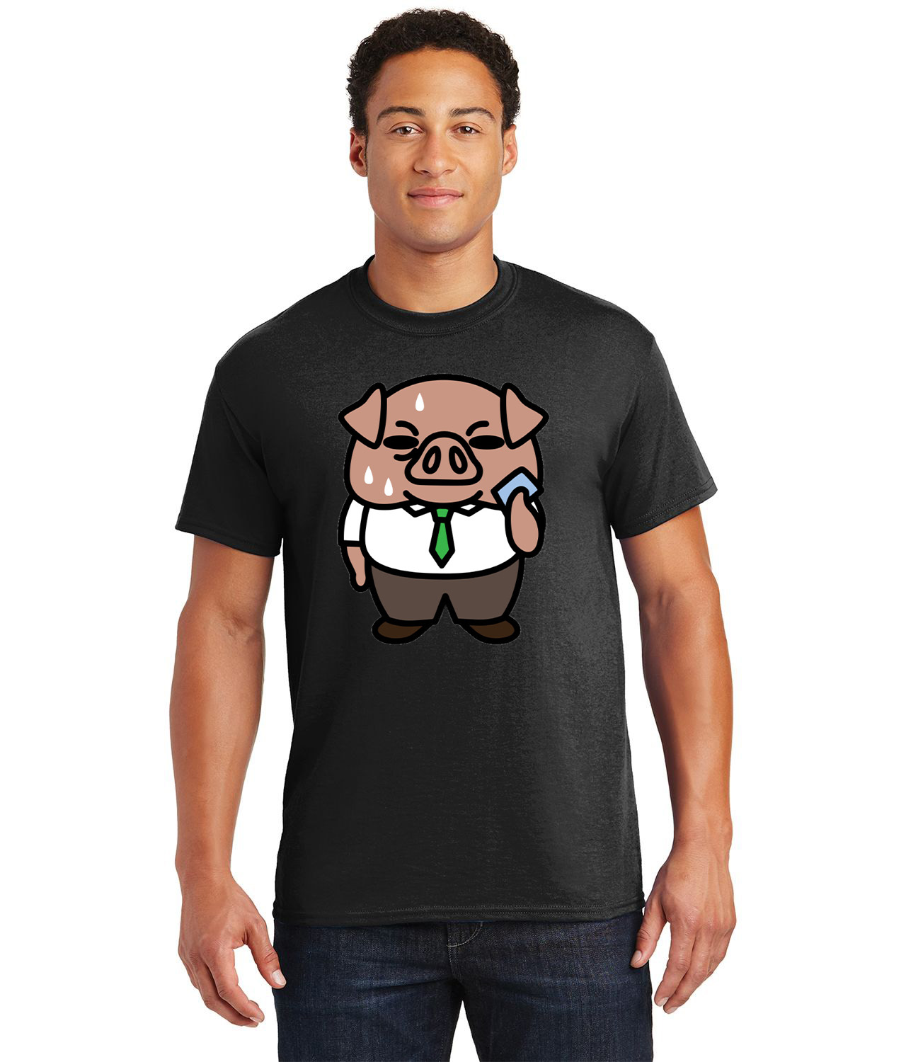 Aggretsuko Character Director Ton the Pig Cartoon Logo Customized ...