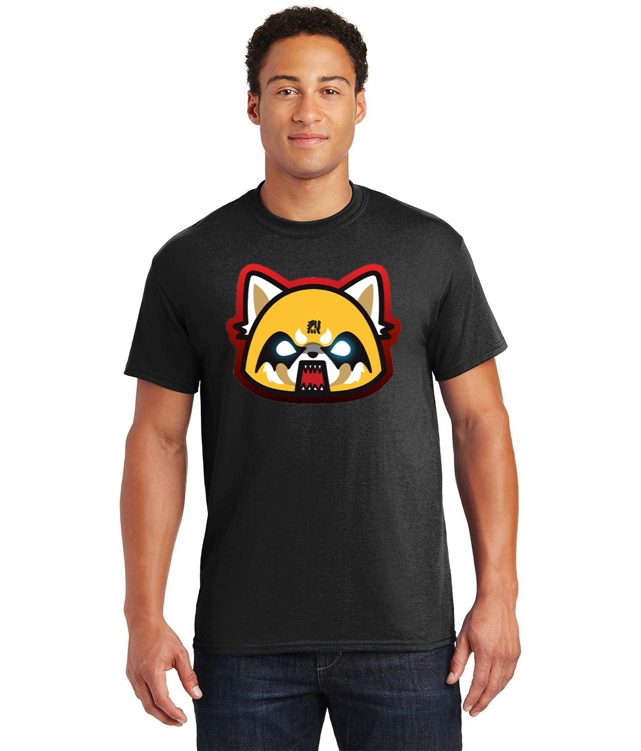 Aggretsuko Head Cartoon Logo Customized Design on Unisex Tshirt Tee ...