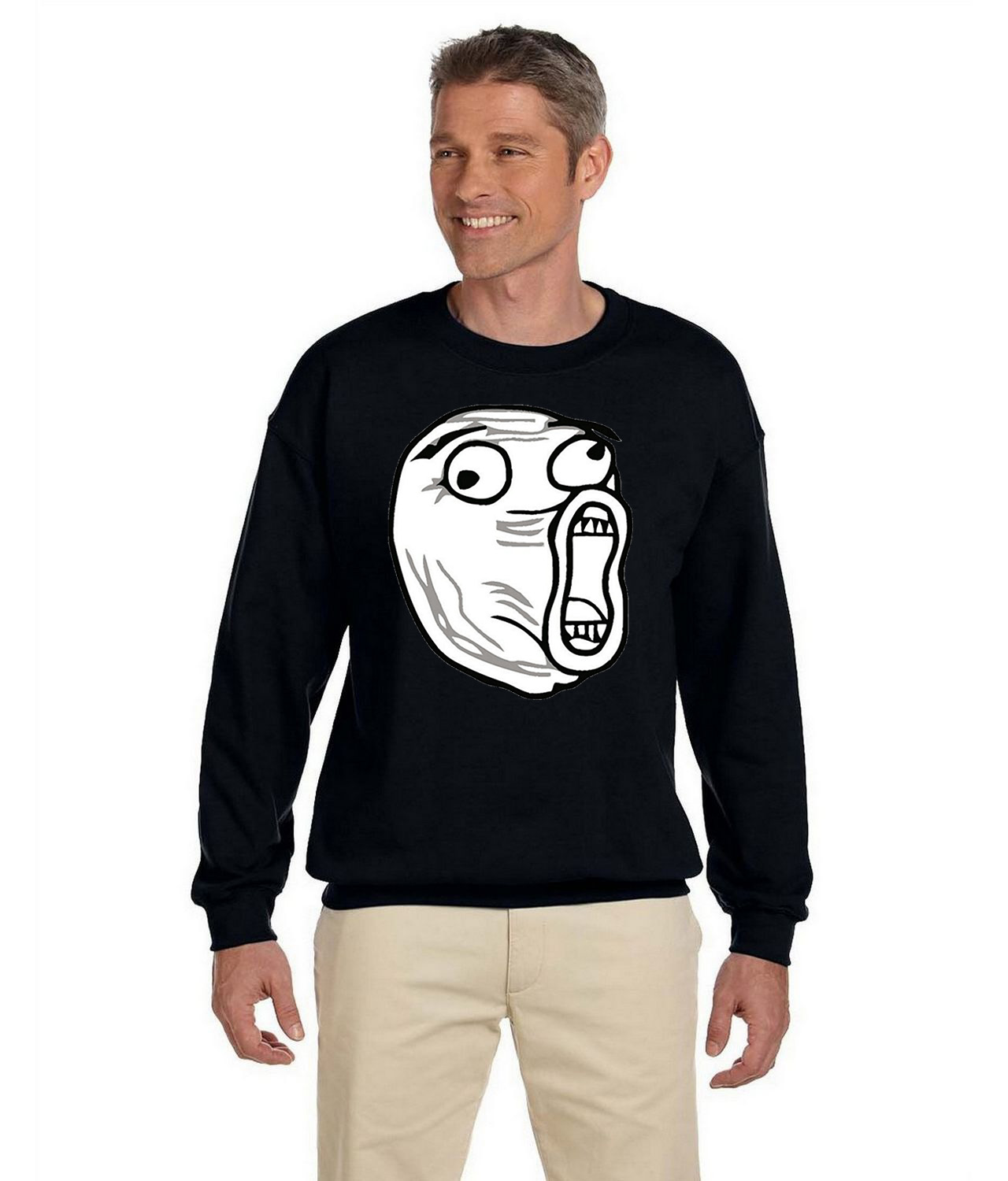 Derp Face Open Mouth Cartoon Logo Symbol Emblem Customized Design on ...