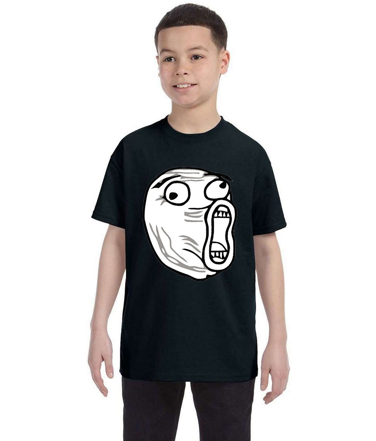 Derp Face Open Mouth Cartoon Logo Symbol Emblem Customized Design on ...