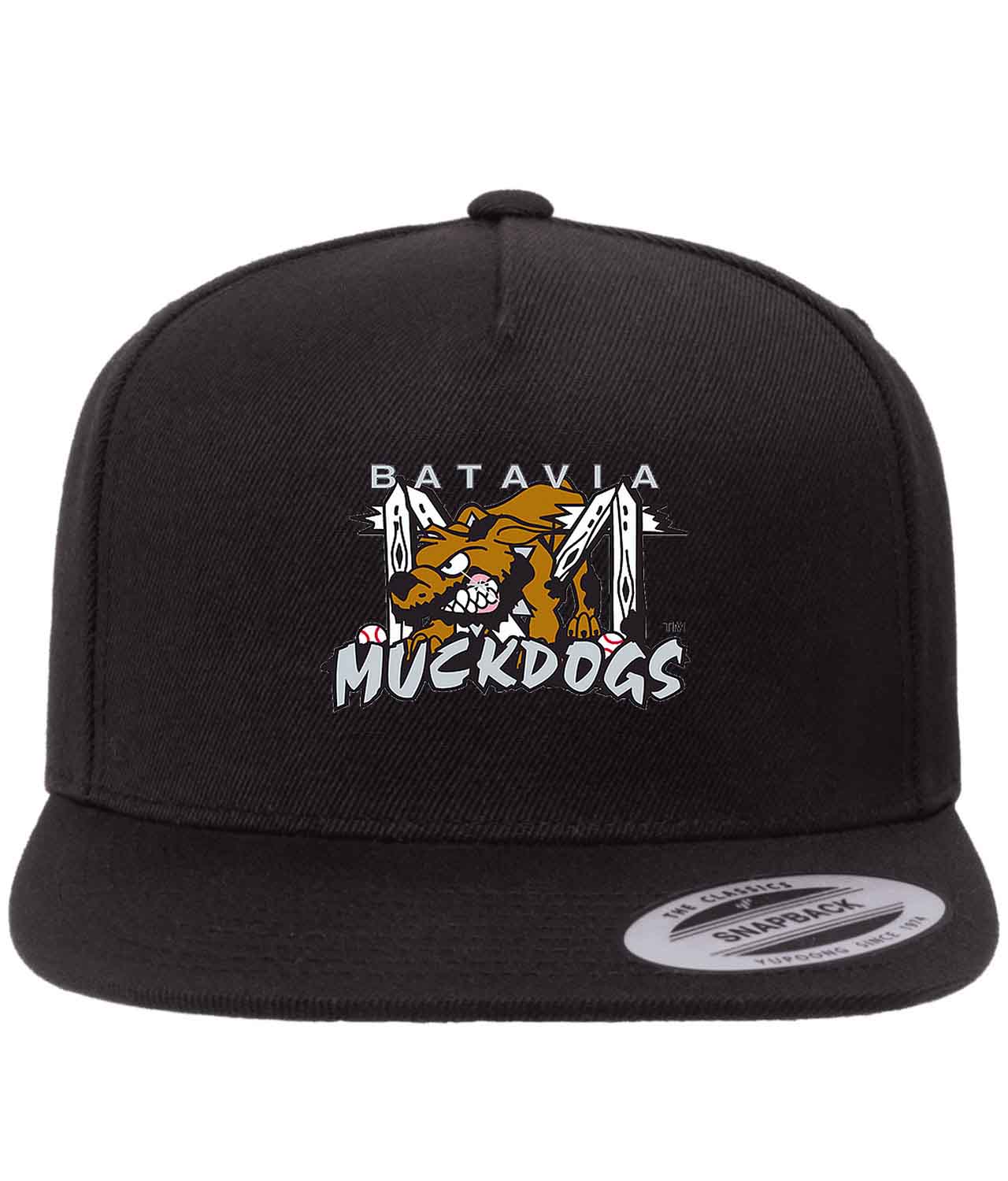 Batavia Muckdogs Logo Symbol Emblem Customized Design on Wool 5-Panel ...