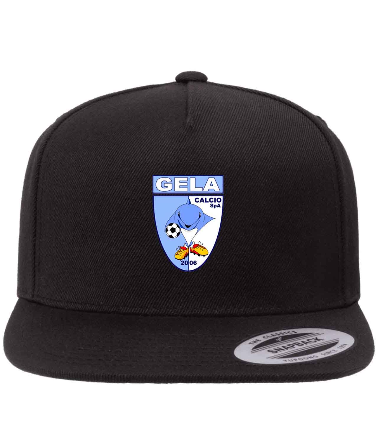 Gela Calcio Logo Symbol Emblem Customized Design on Wool 5-Panel Cap ...