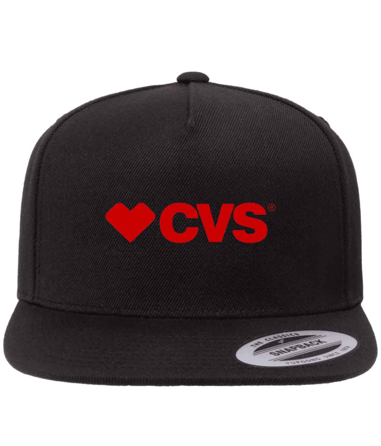 CVS Short Logo Symbol Emblem Customized Design on Wool 5-Panel Cap Hat ...