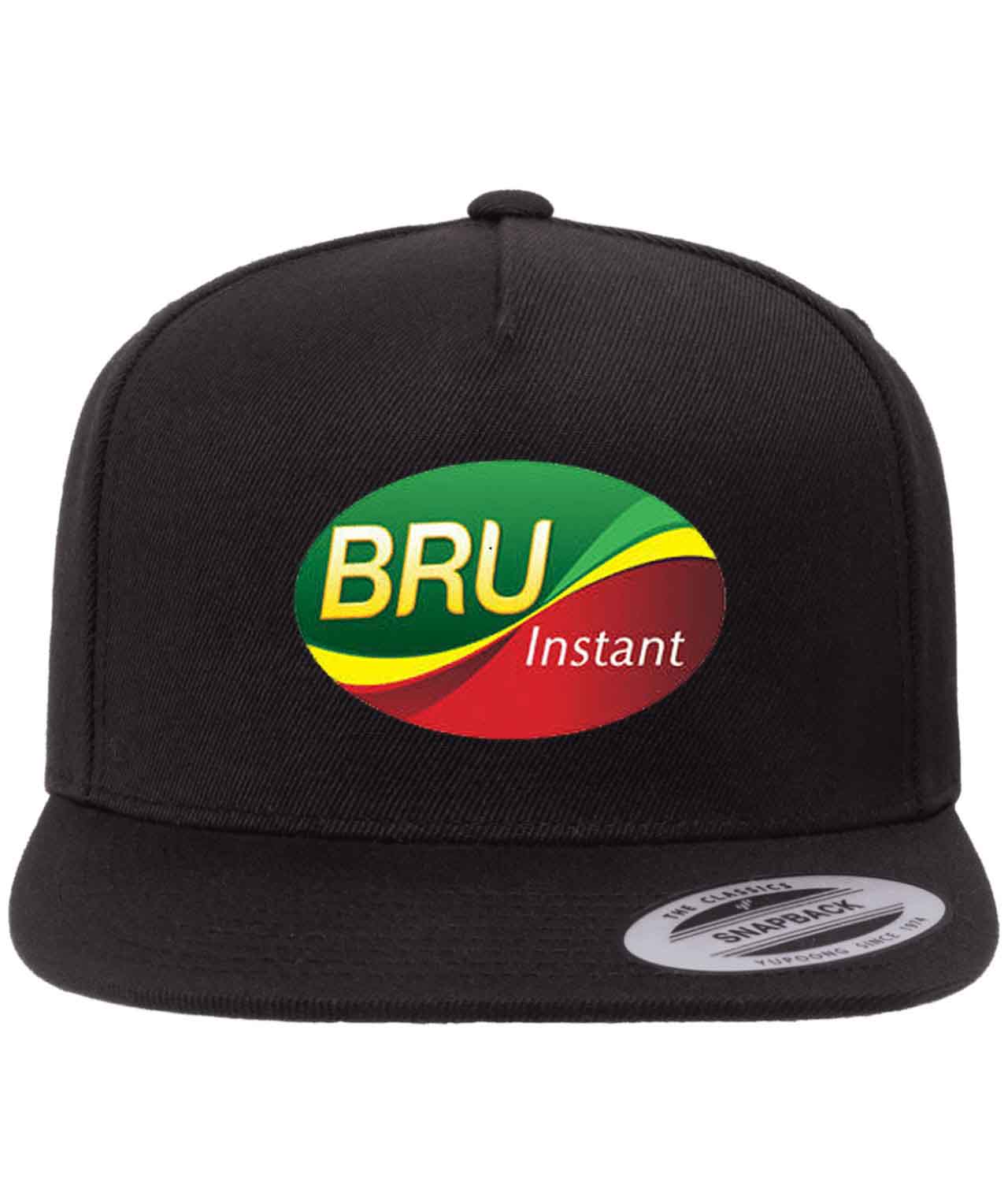 Bru Instant Logo Symbol Emblem Customized Design on Wool 5-Panel Cap ...