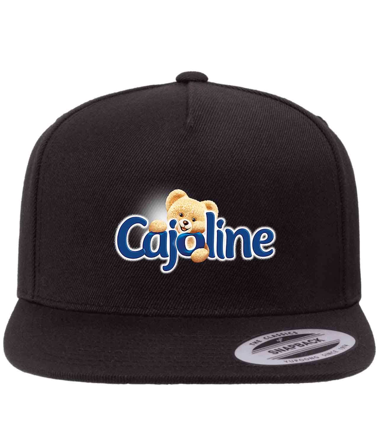 Cajoline With Bear Logo Symbol Emblem Customized Design on Wool 5-Panel ...