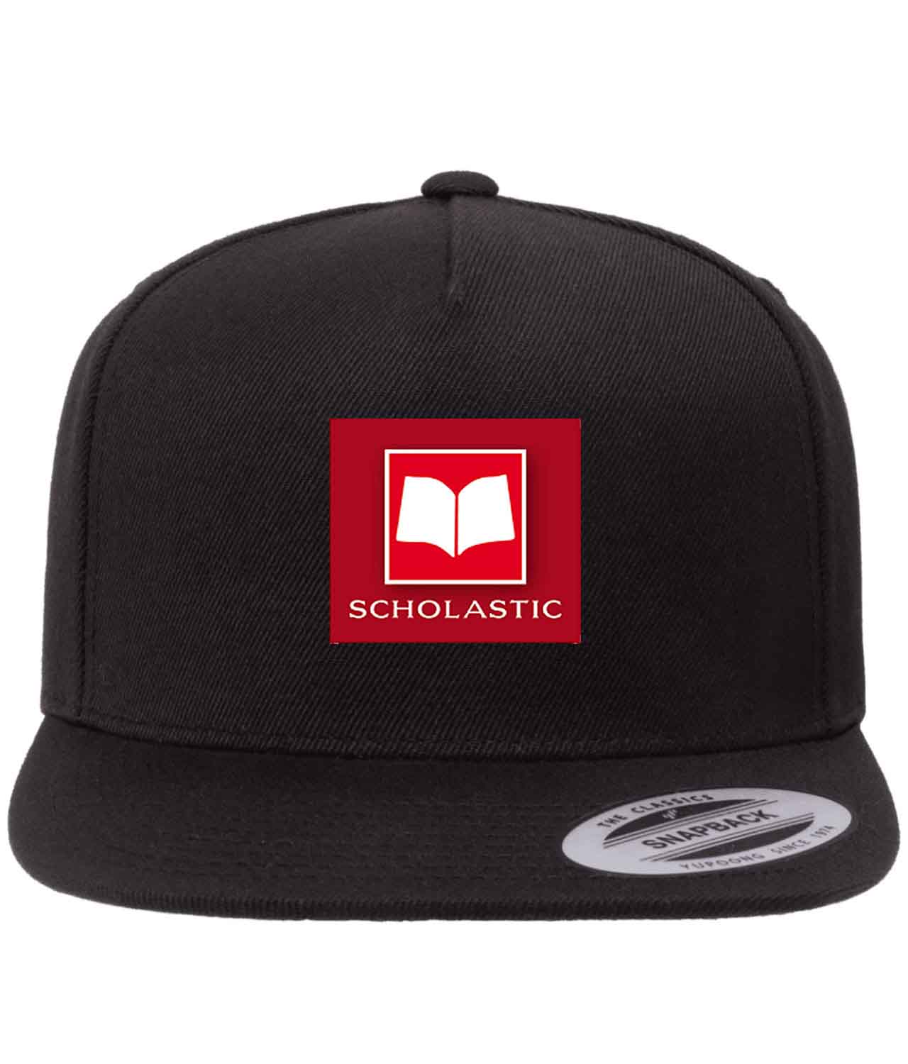 Scholastic Square Logo Symbol Emblem Customized Design on Wool 5-Panel ...