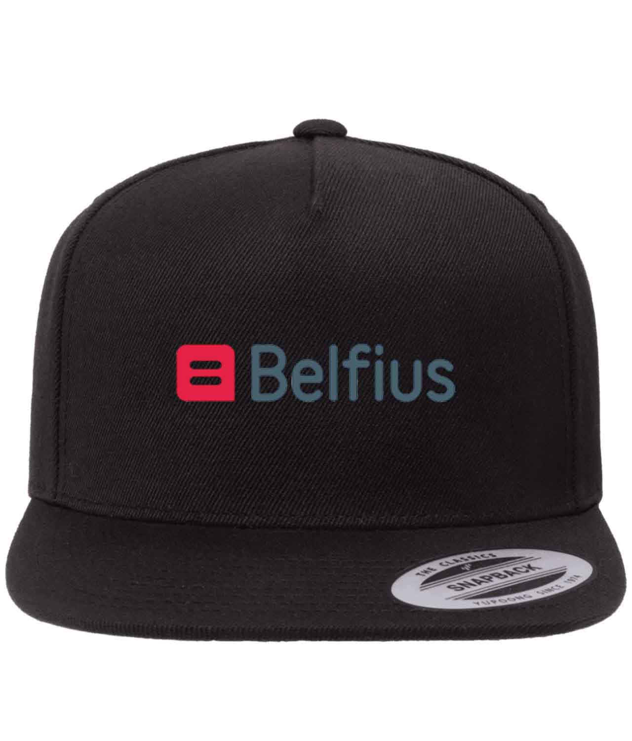 Belfius Logo Symbol Emblem Customized Design on Wool 5-Panel Cap Hat ...