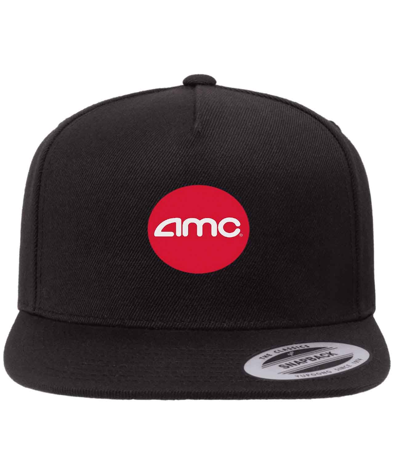 AMC Round Logo Symbol Emblem Customized Design on Wool 5-Panel Cap Hat ...